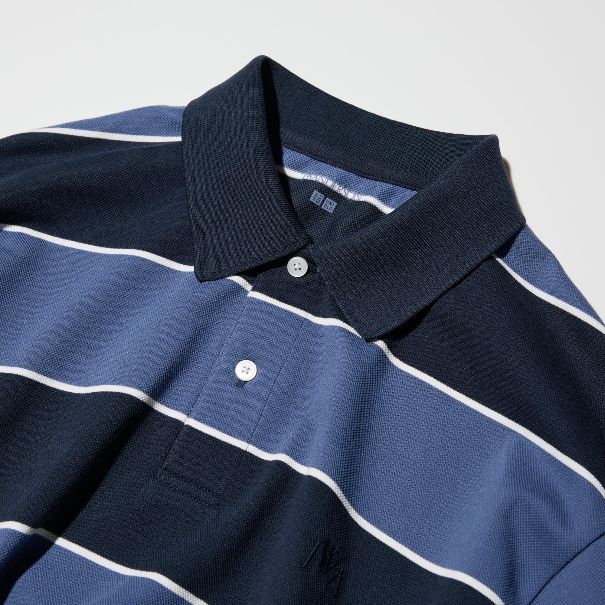 Unisex UNIQLO and JW ANDERSON Dry Pique Striped Polo Shirt | UNIQLO AU