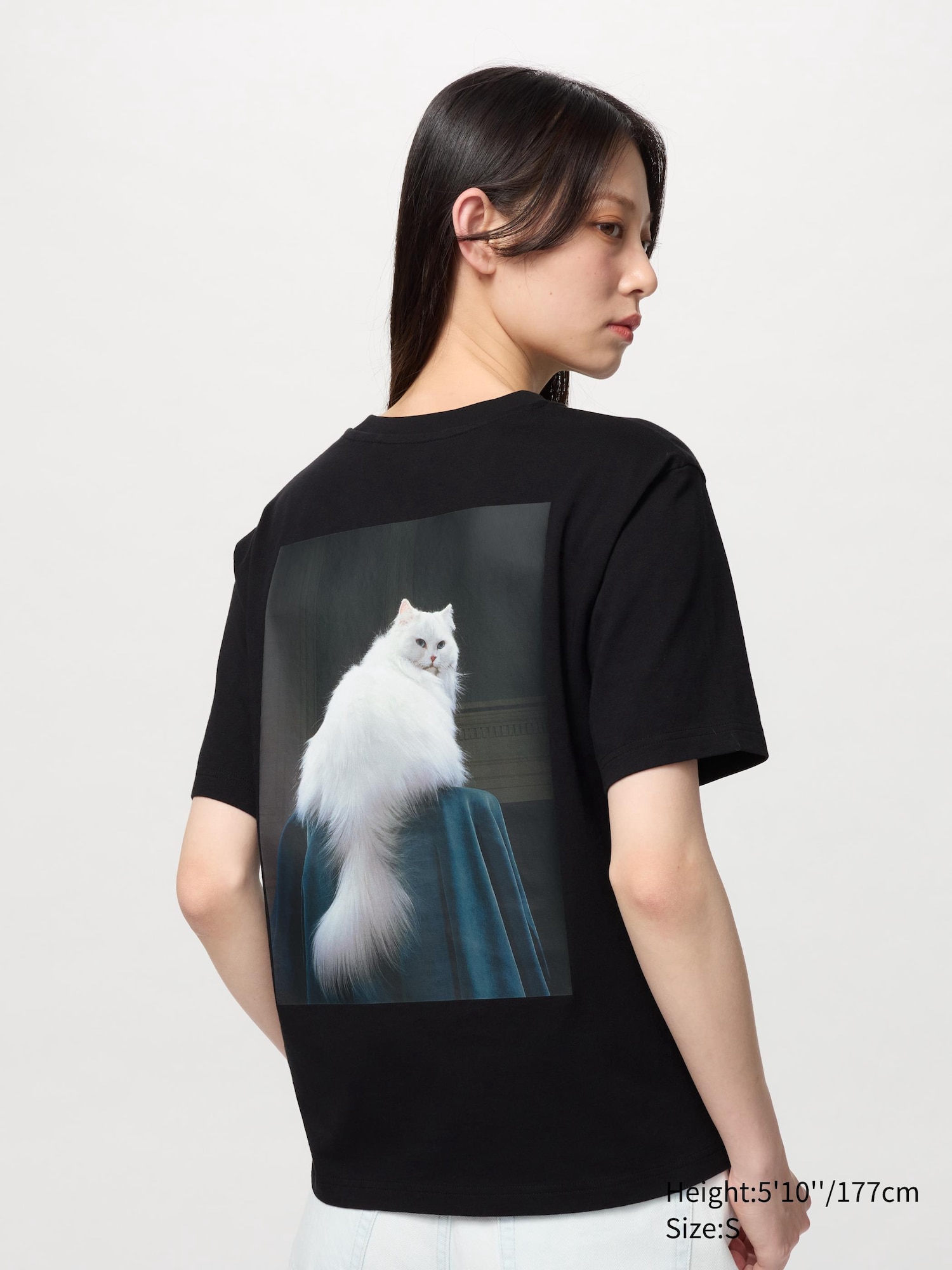 Women's CAT PHOTOGRAPHS UT Graphic T-Shirt | UNIQLO AU
