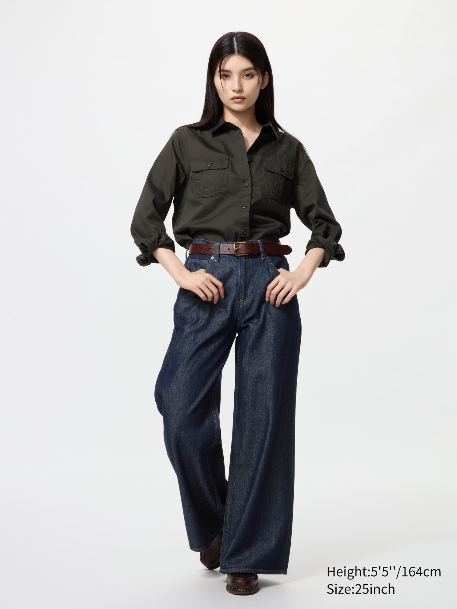 Women's Drapey Wide Flare Jeans | UNIQLO AU