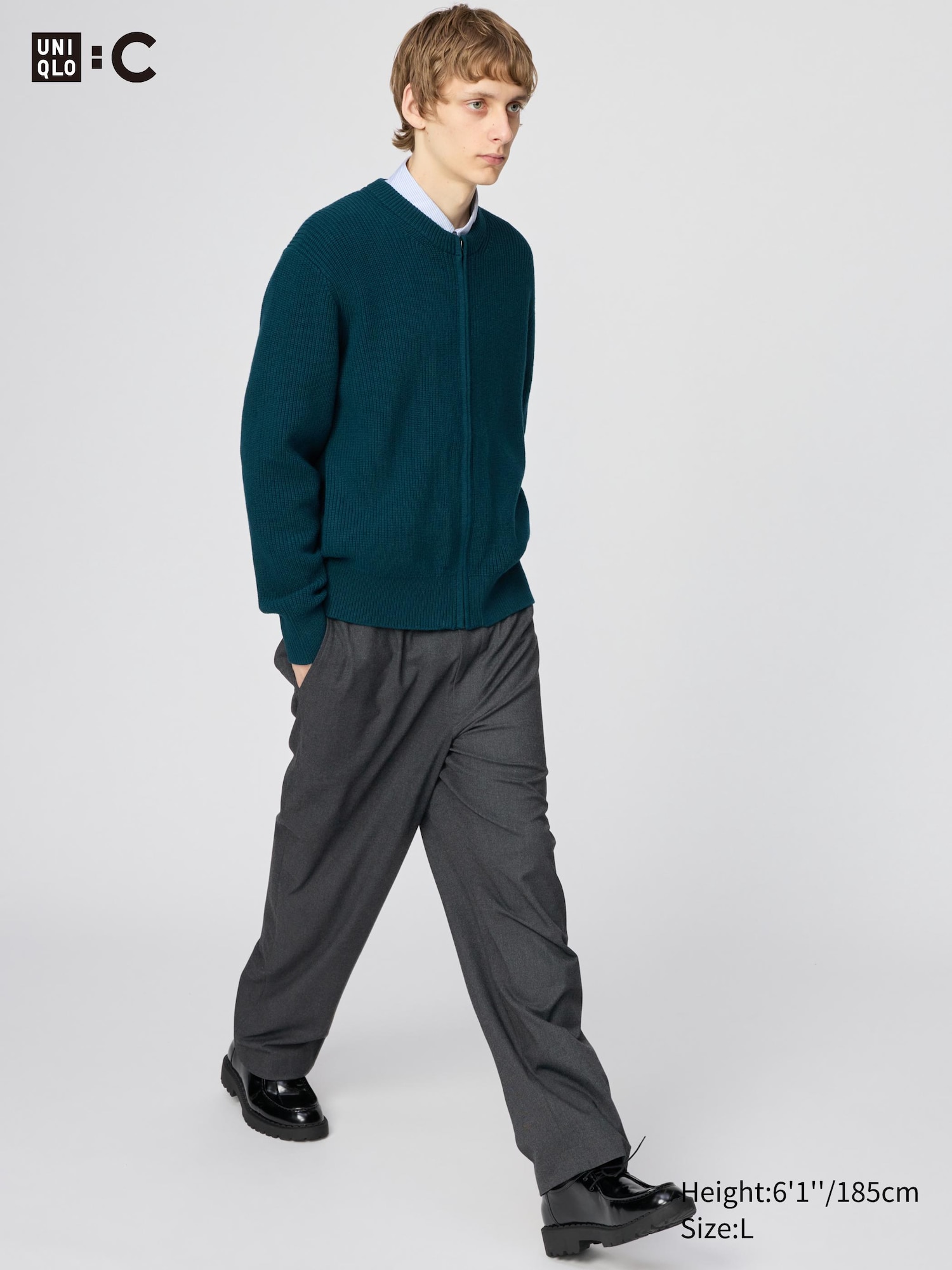 Men's UNIQLO : C Easy Tapered Wide Pants | UNIQLO AU
