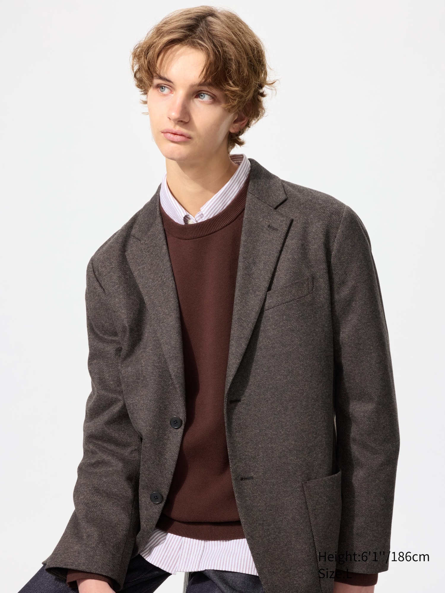 Unisex Brushed Jersey Jacket Pattern | UNIQLO AU