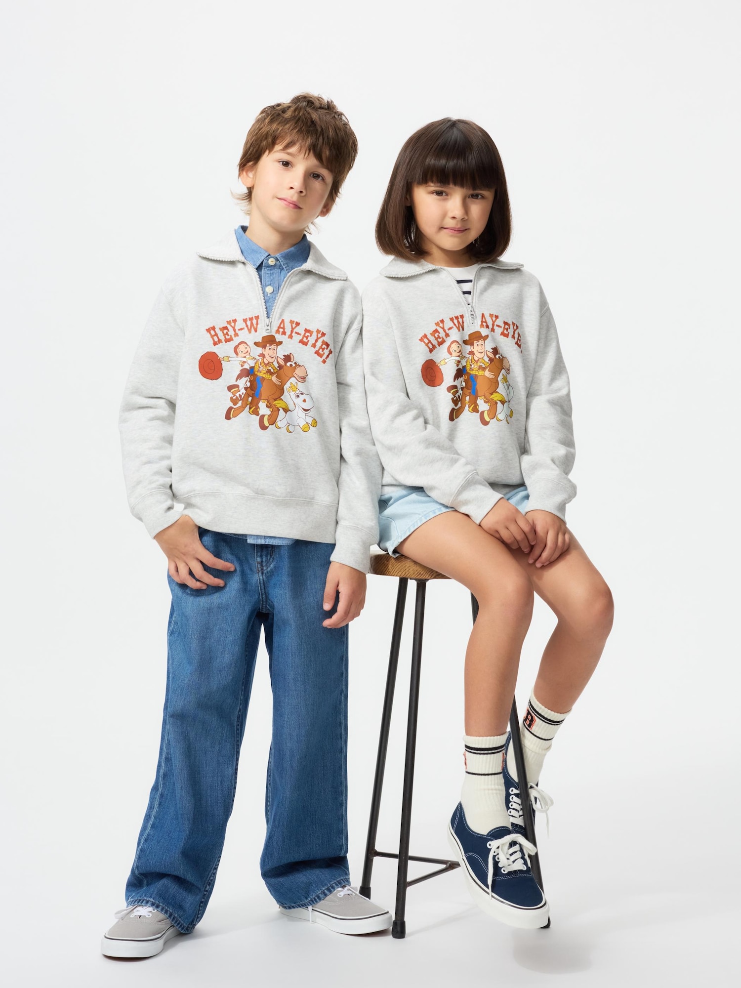 Kids KIDS TOY STORY half-zip sweatshirt | UNIQLO AU