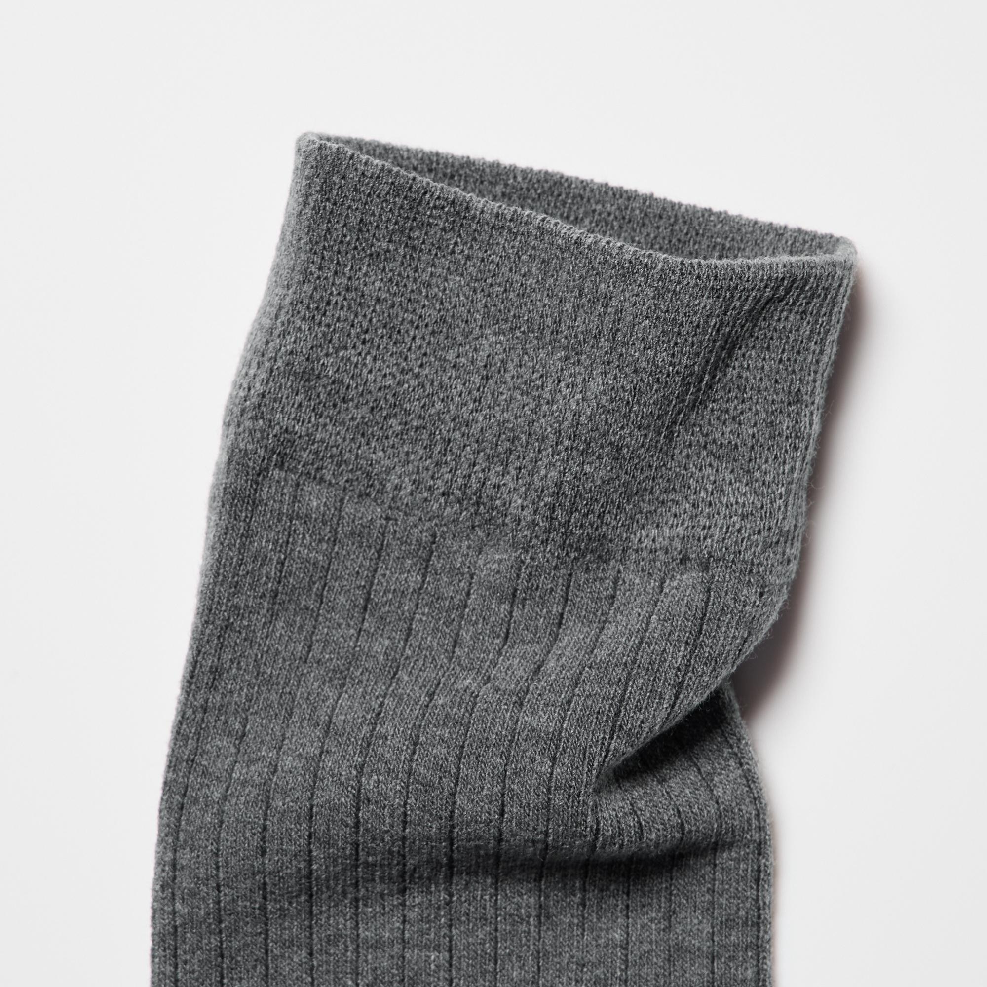 Men's HEATTECH WIDE RIBBED KNEE HIGH SOCKS | UNIQLO CA