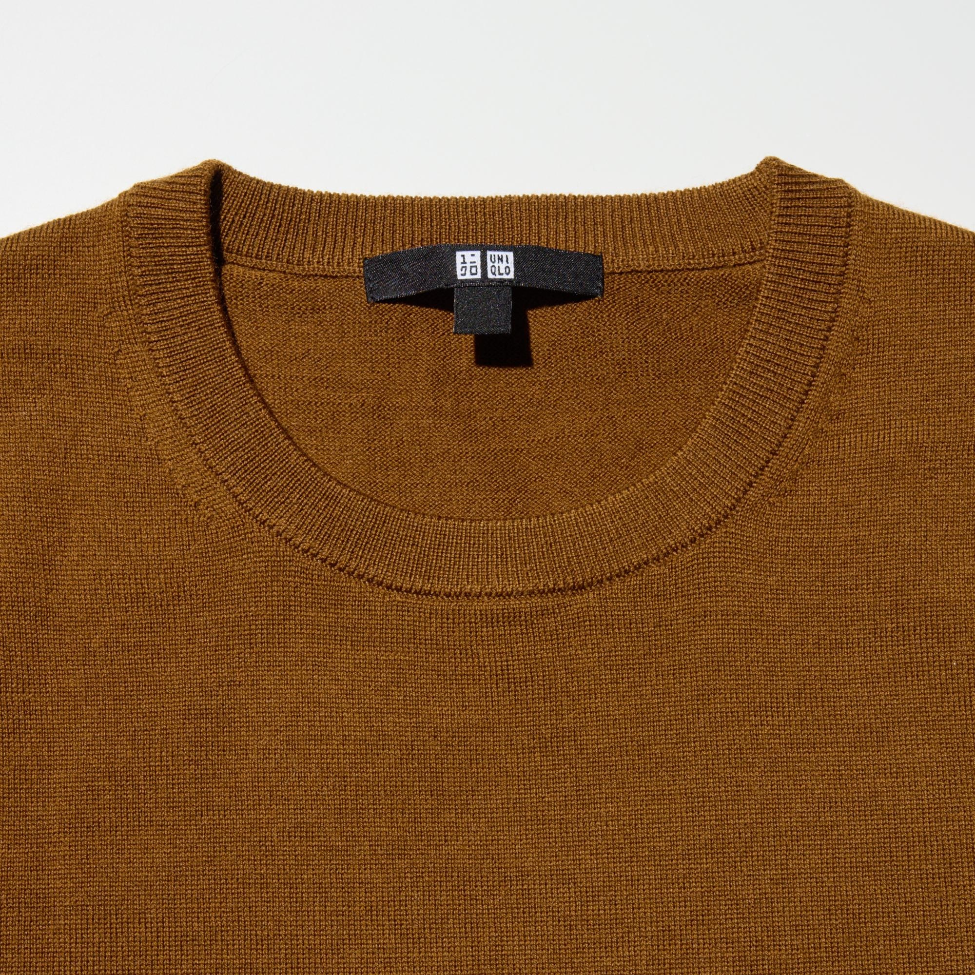 Women's MERINO CREW NECK SWEATER | UNIQLO CA