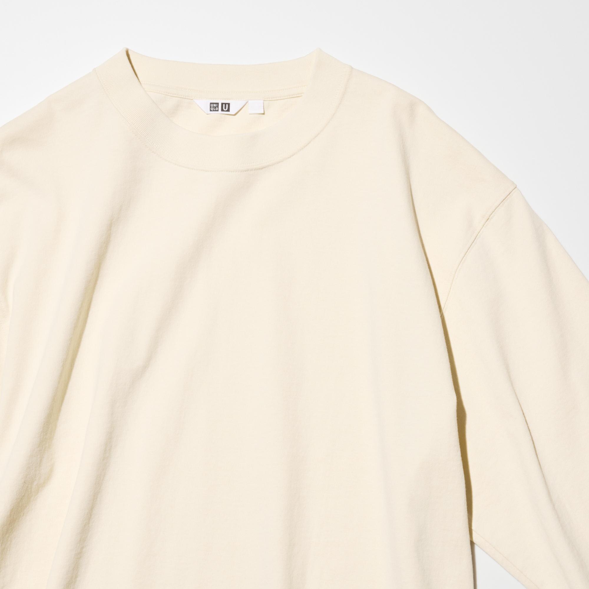 Men's CREW NECK T-SHIRT 3/4 SLEEVE | UNIQLO CA