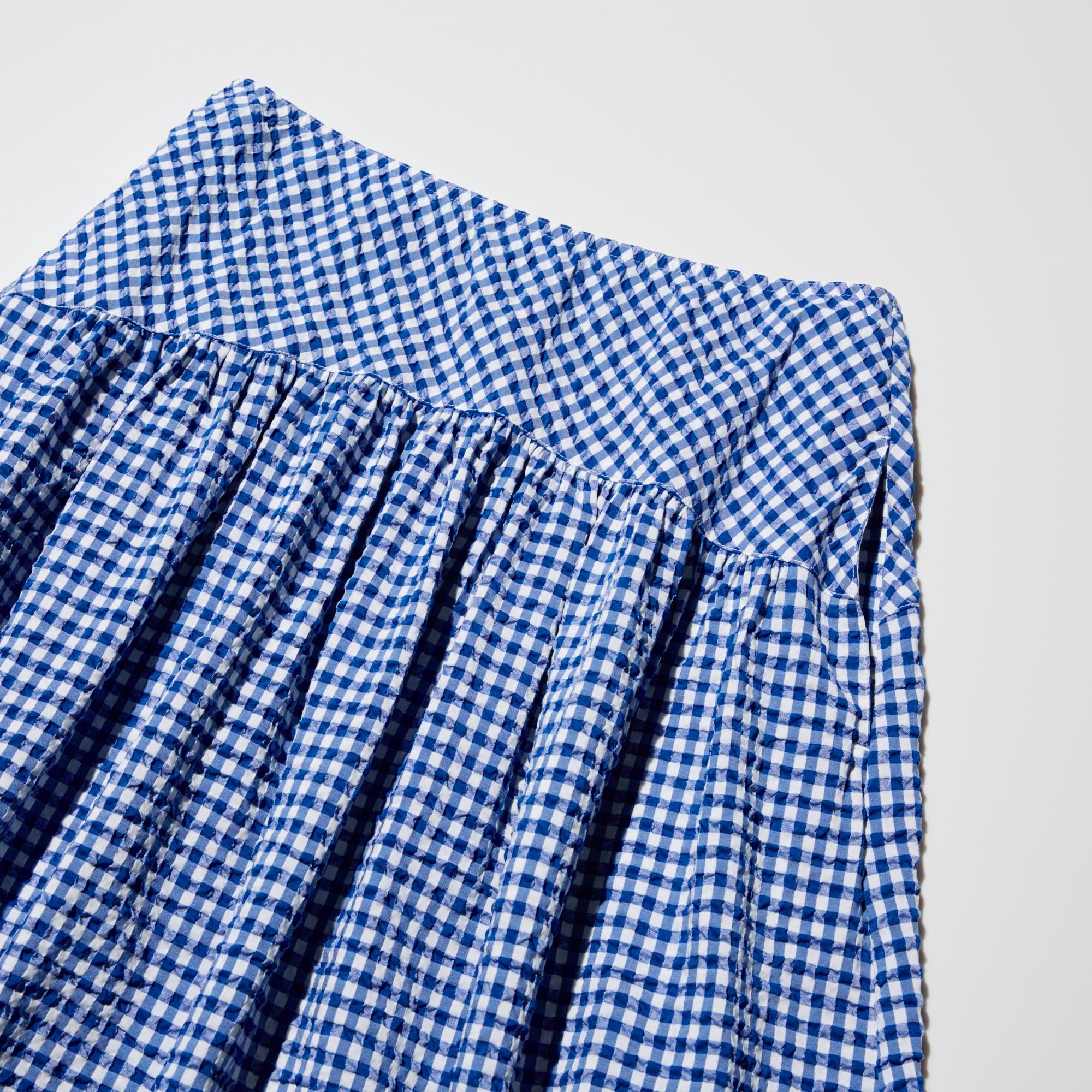 Women's Seersucker Volume Skirt | UNIQLO CA