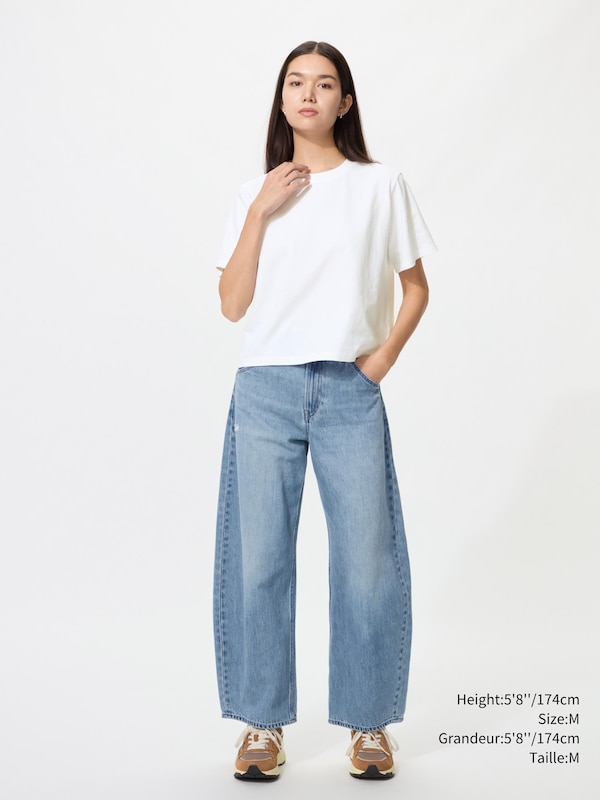 Women's WASHED COTTON BOXY T-SHIRT | UNIQLO CA
