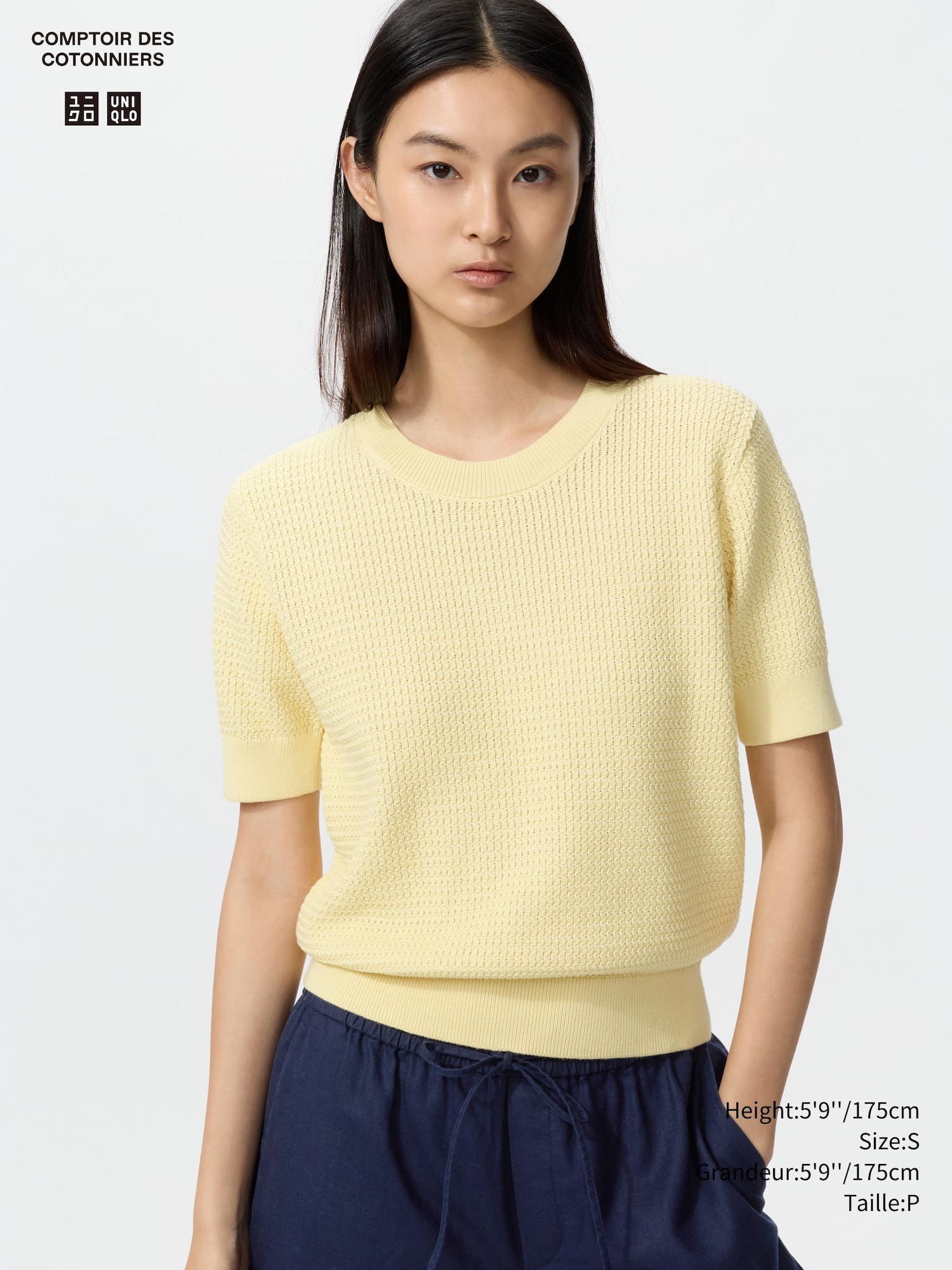 Women's Cotton Crew Neck Sweater | UNIQLO CA