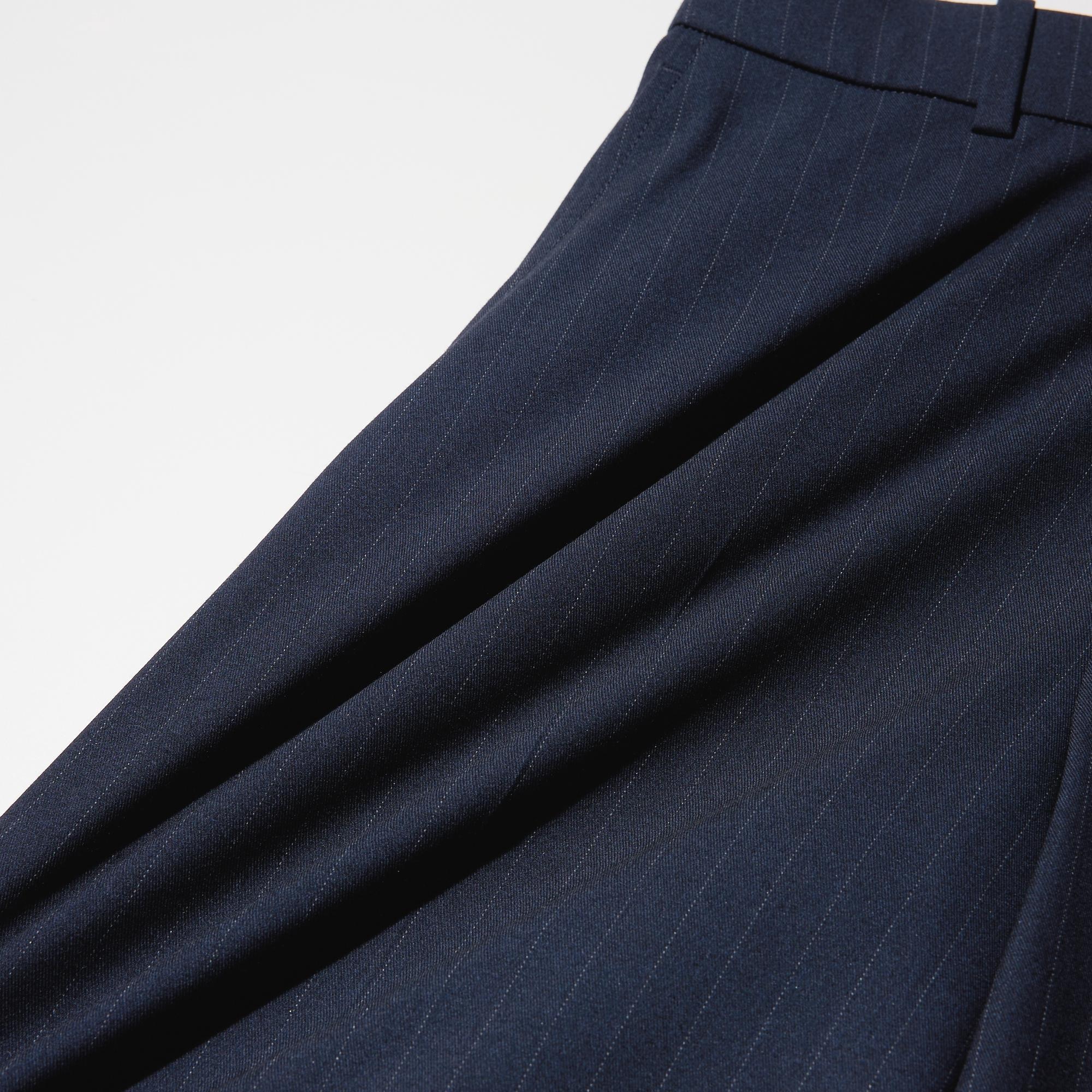 Women's Smart Wide Pants Striped | Tall | UNIQLO CA