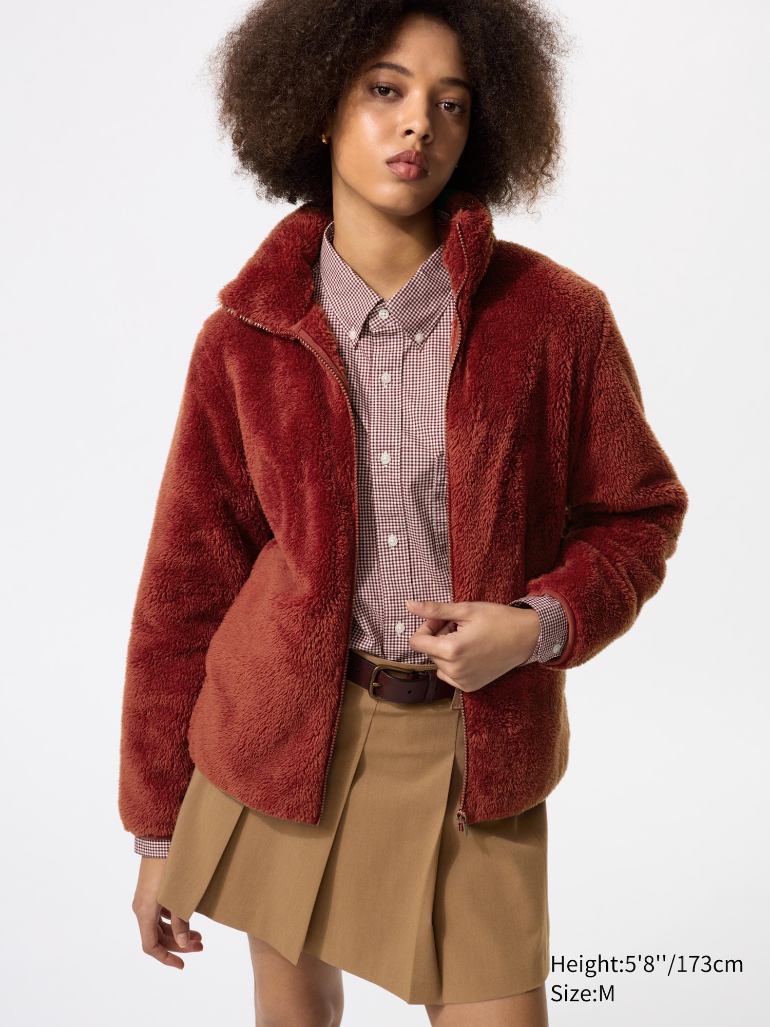 Women's Fluffy Yarn Fleece Full-Zip Jacket | UNIQLO HU