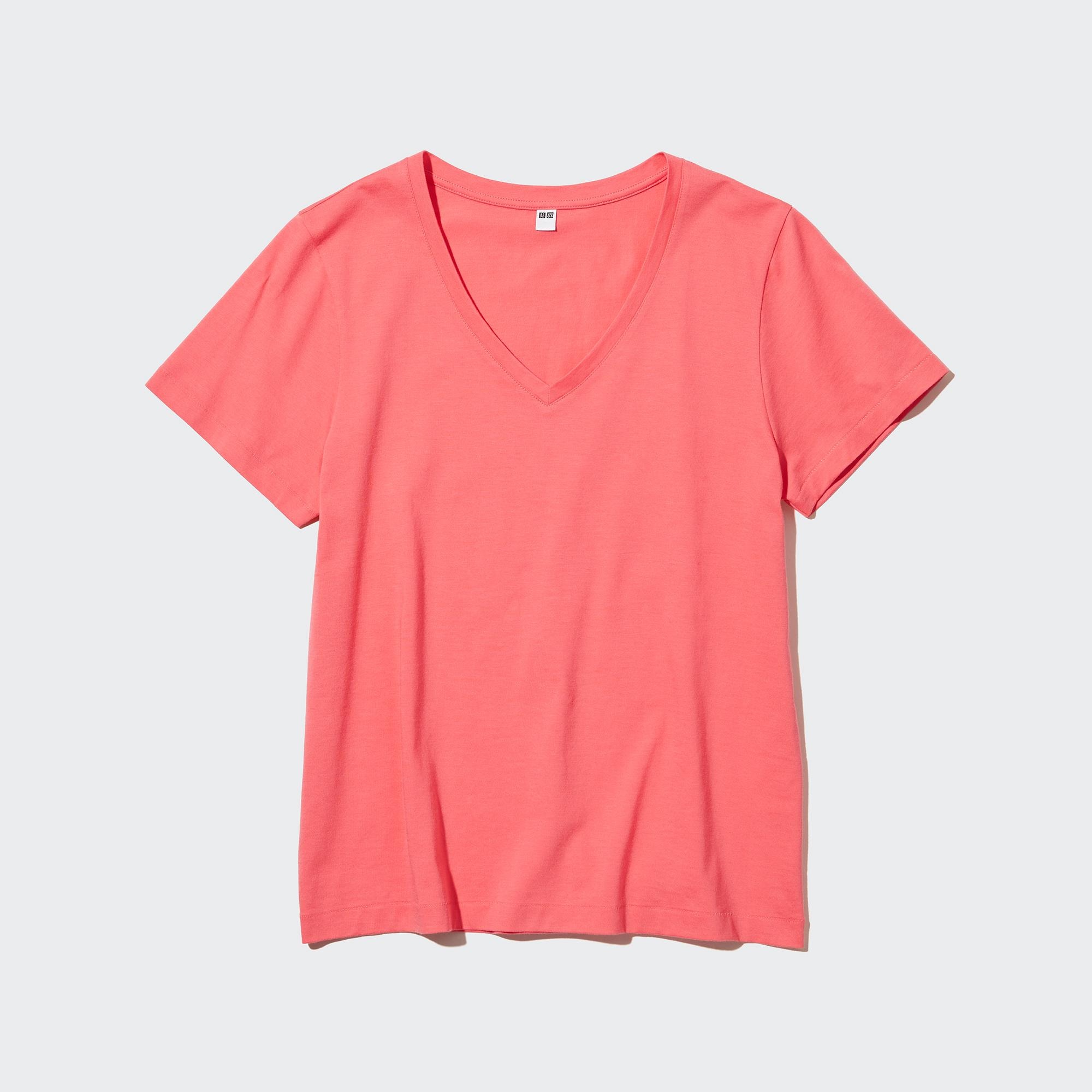 100% Supima Cotton V Neck T-Shirt | UNIQLO UK