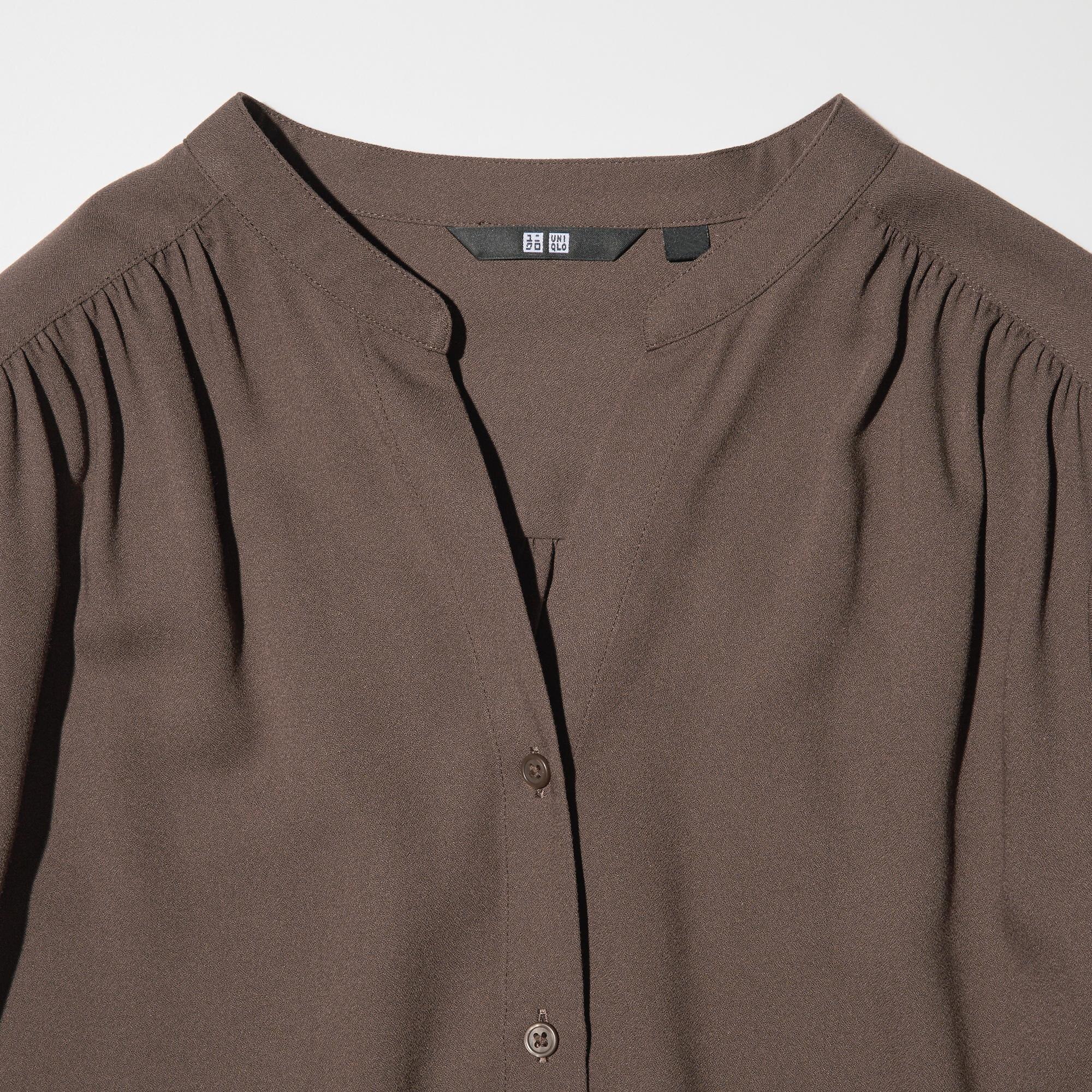 Women's Rayon Gathered Blouse | UNIQLO FI