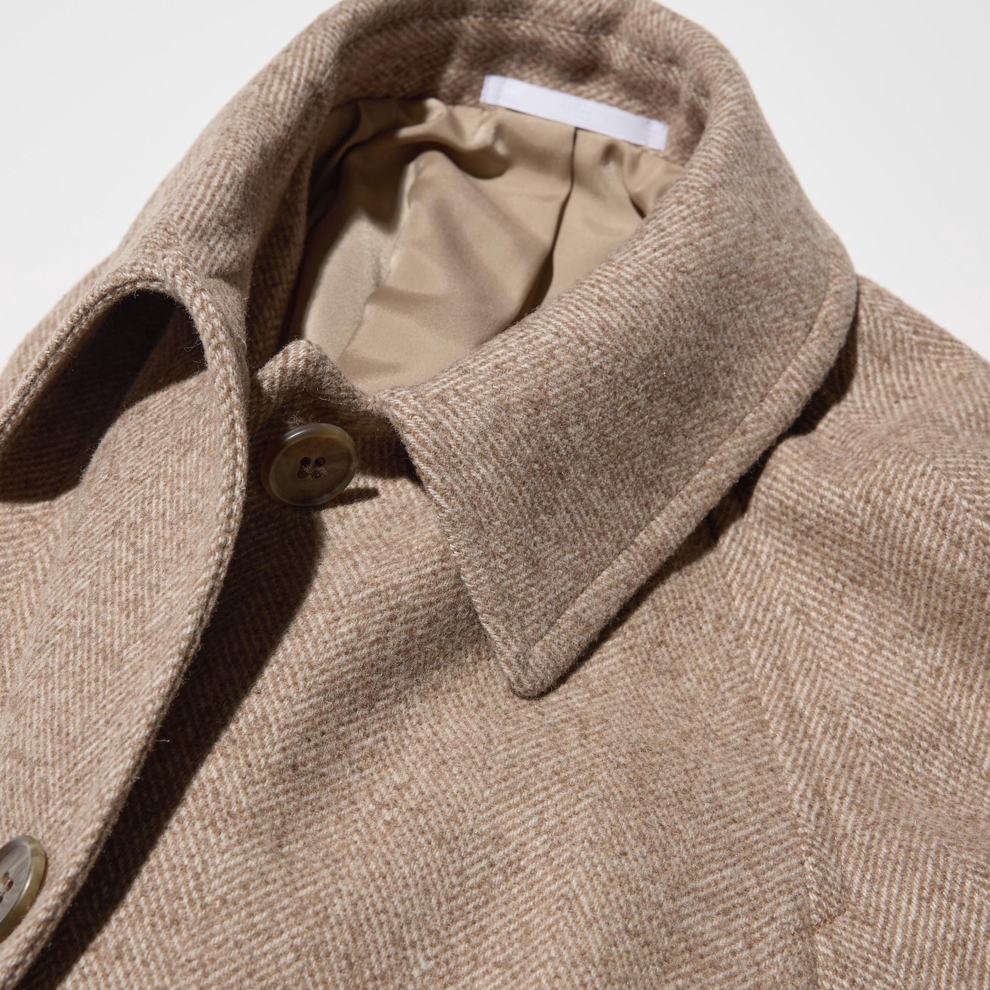 Women's Tweed Single Collar Coat | UNIQLO DE