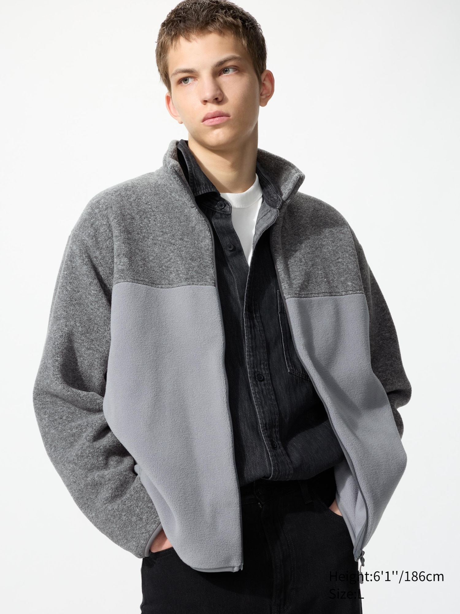 Unisex Fleece Full-Zip Jacket (Colour Block) | UNIQLO PL