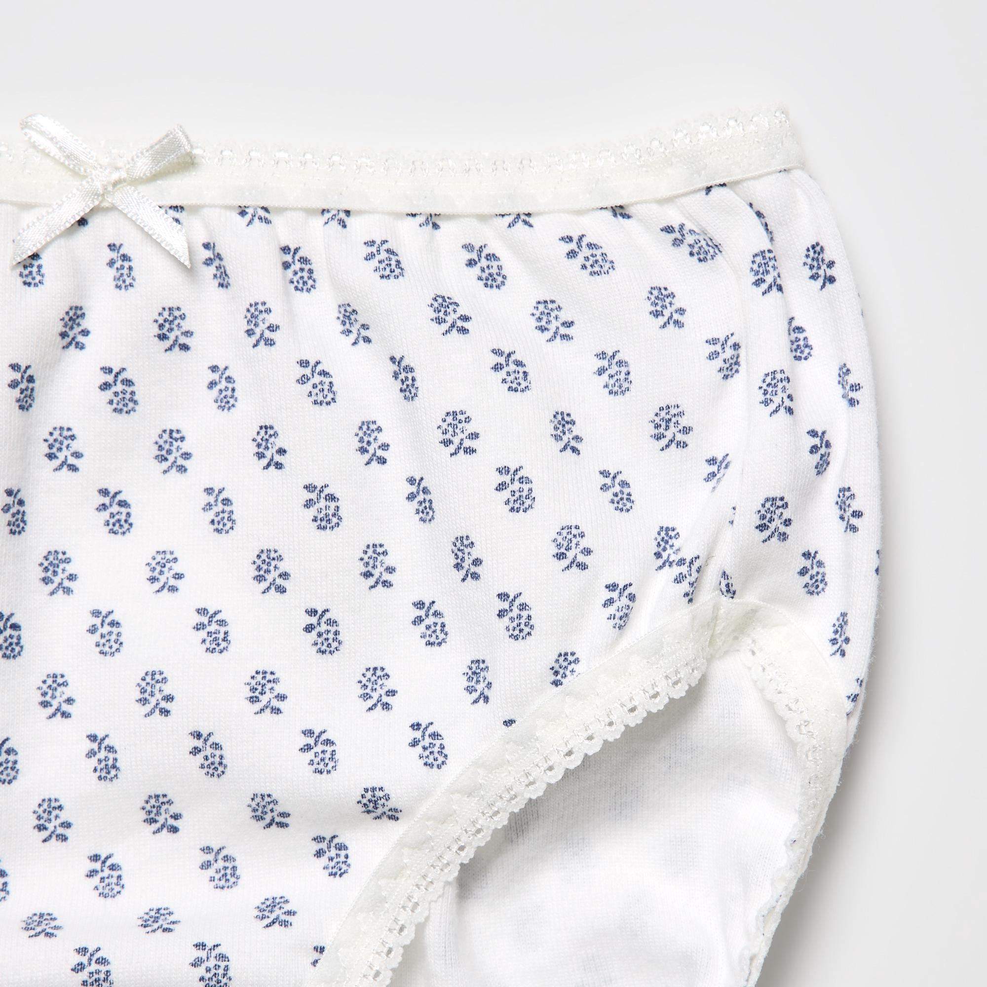 Bragas algodón (estampado flores, pack 3) niña | UNIQLO ES