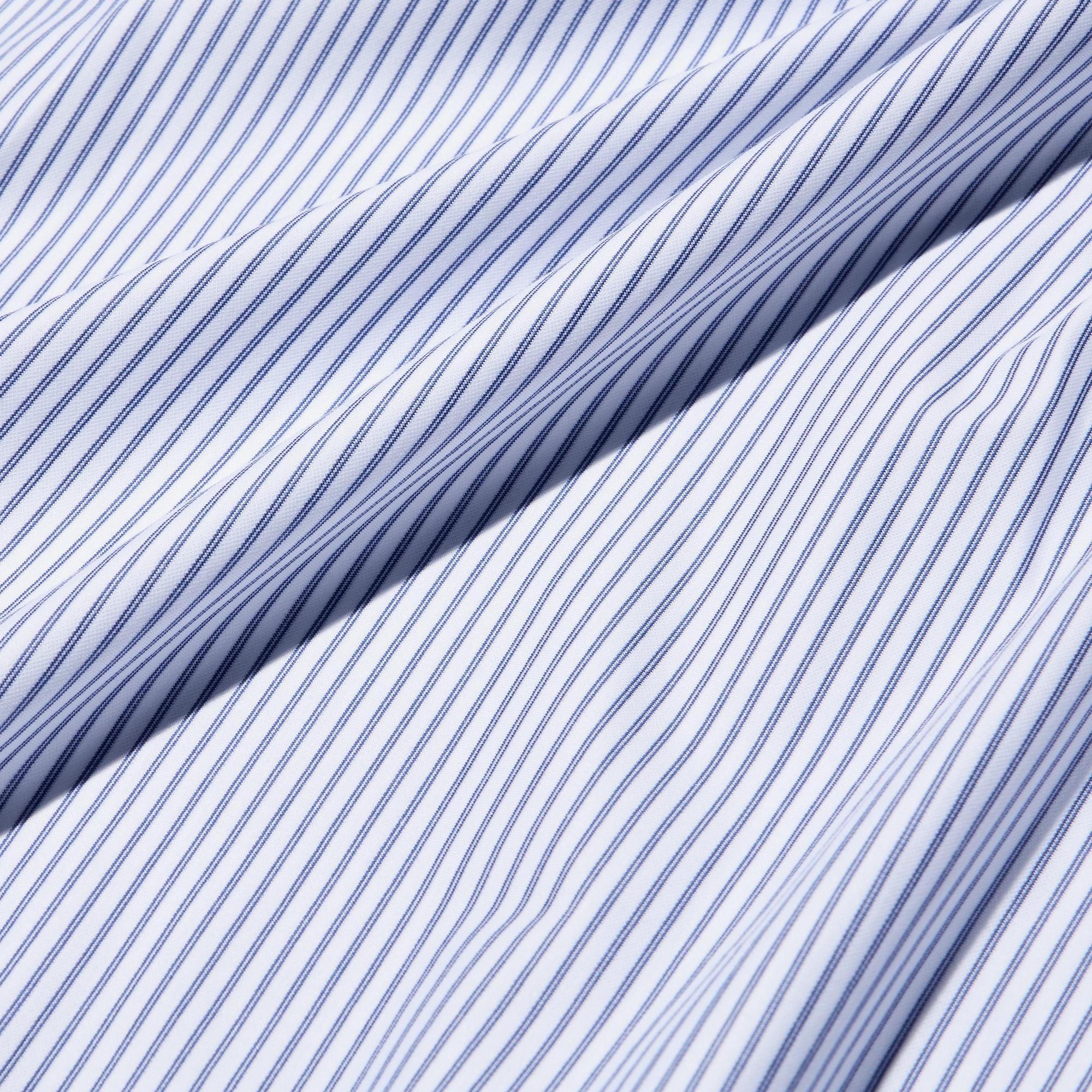 Men's Super Non-Iron Jersey Slim Fit Shirt (Regular Collar, Stripe ...