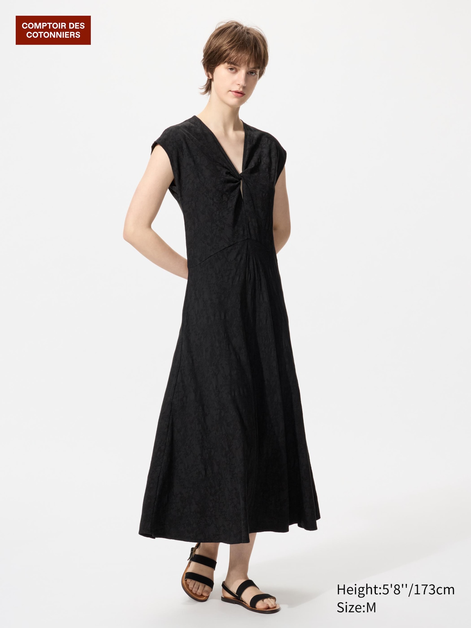 Robe en viscose mélangée (Long) pour Femme | UNIQLO FR