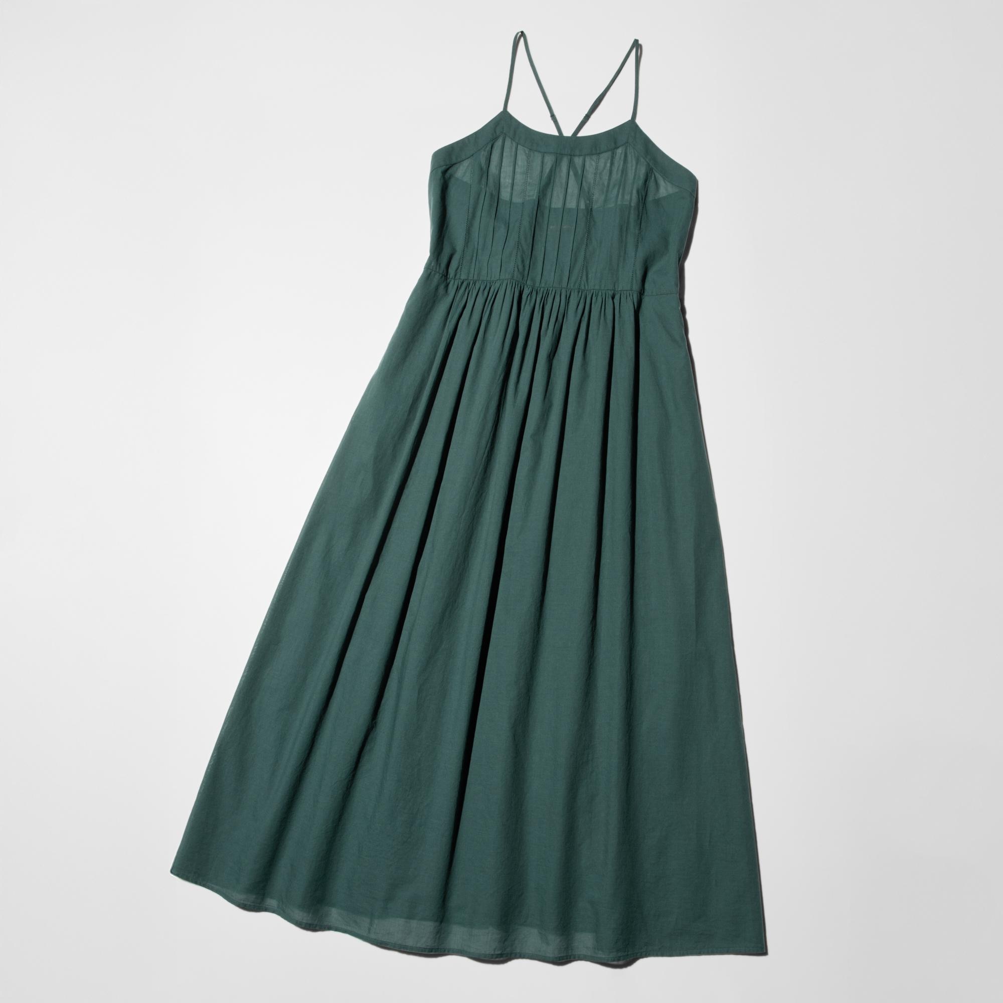 Women's Cotton Strap Long Dress | UNIQLO DE