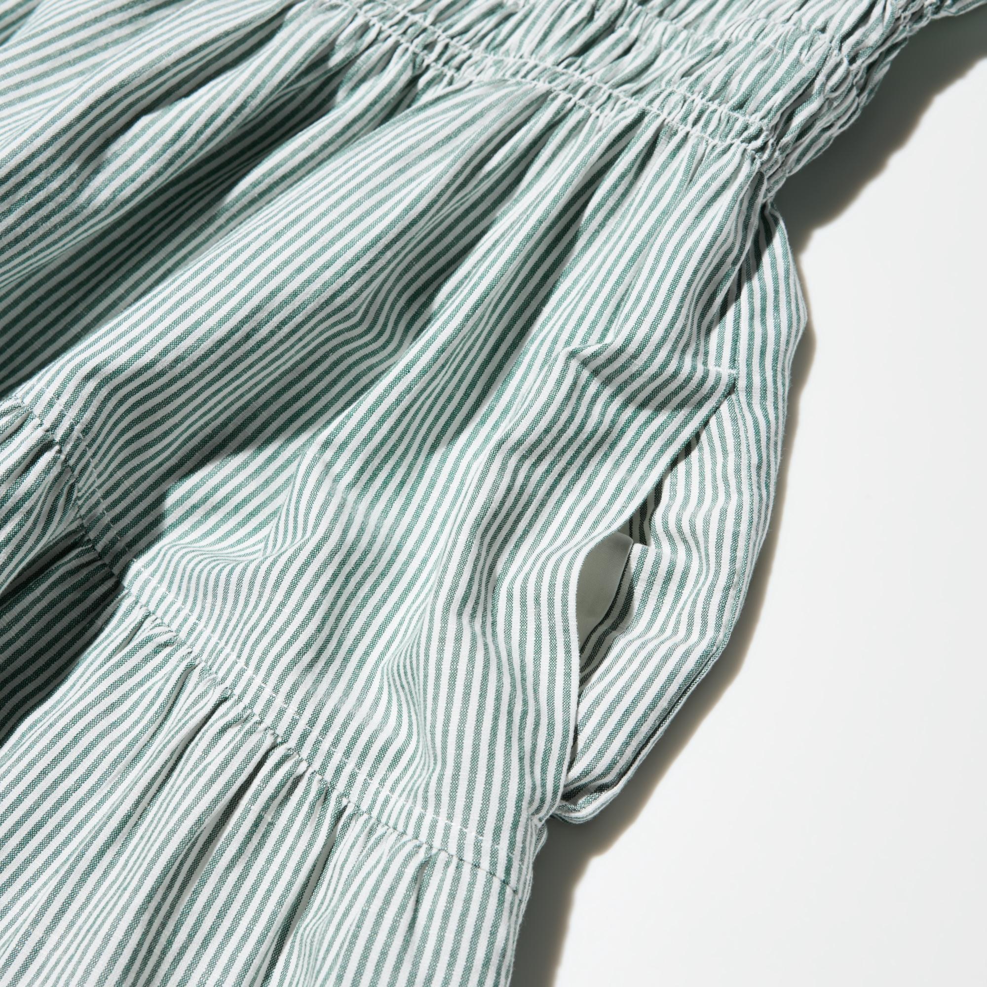 Robe en lin mélangé (Rayée) pour Femme | UNIQLO FR