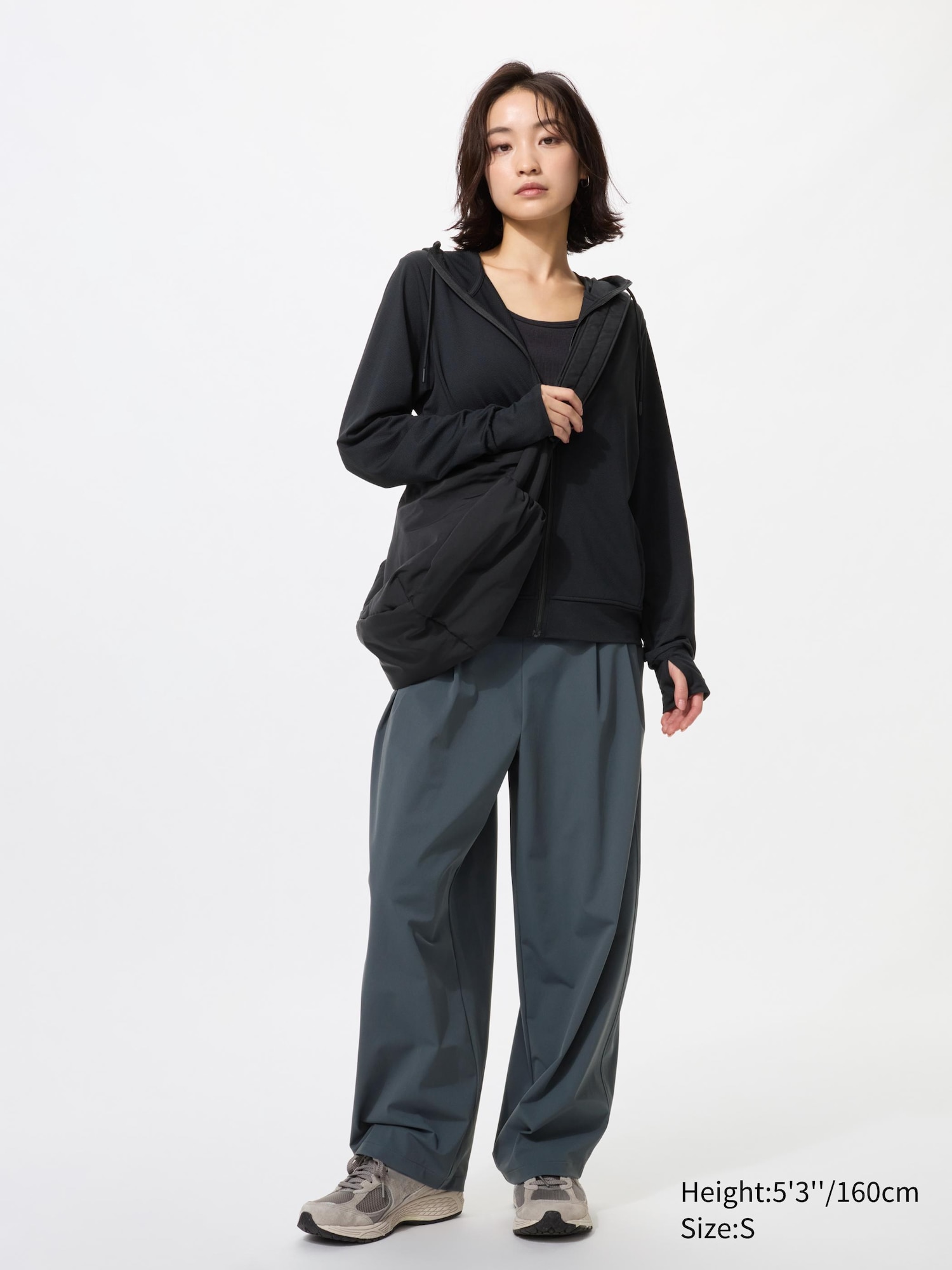 Women's Ultra Stretch Active Wide Trousers (Shorter) | UNIQLO RO
