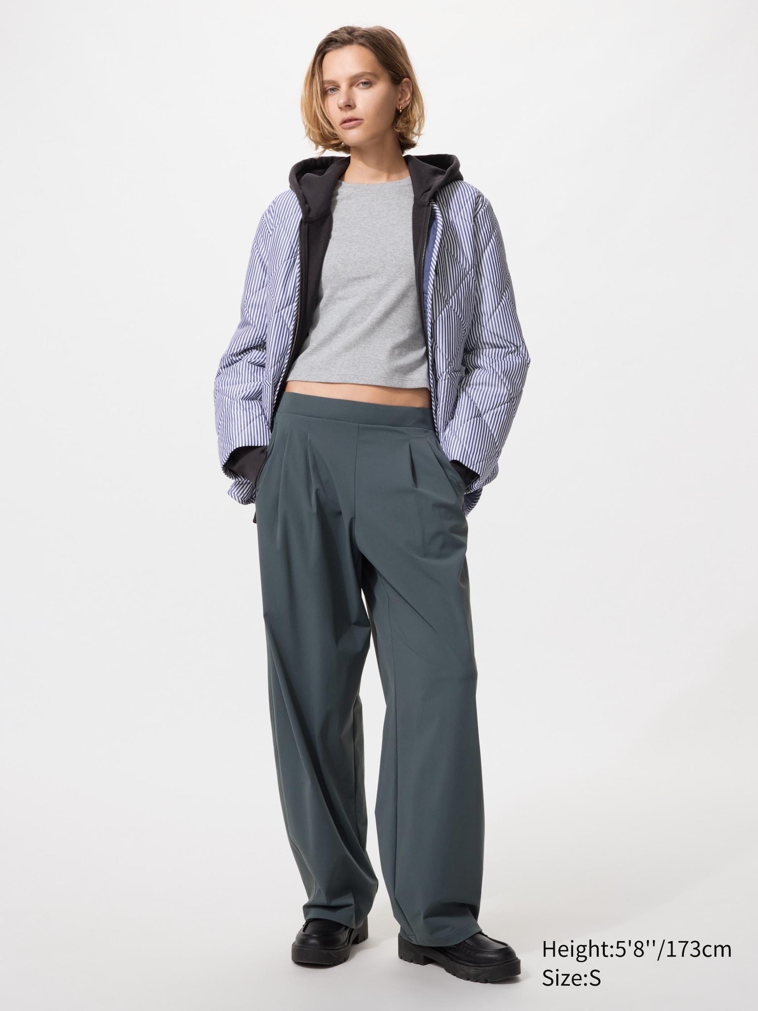 Women's Ultra Stretch Active Wide Trousers (Longer) | UNIQLO LT