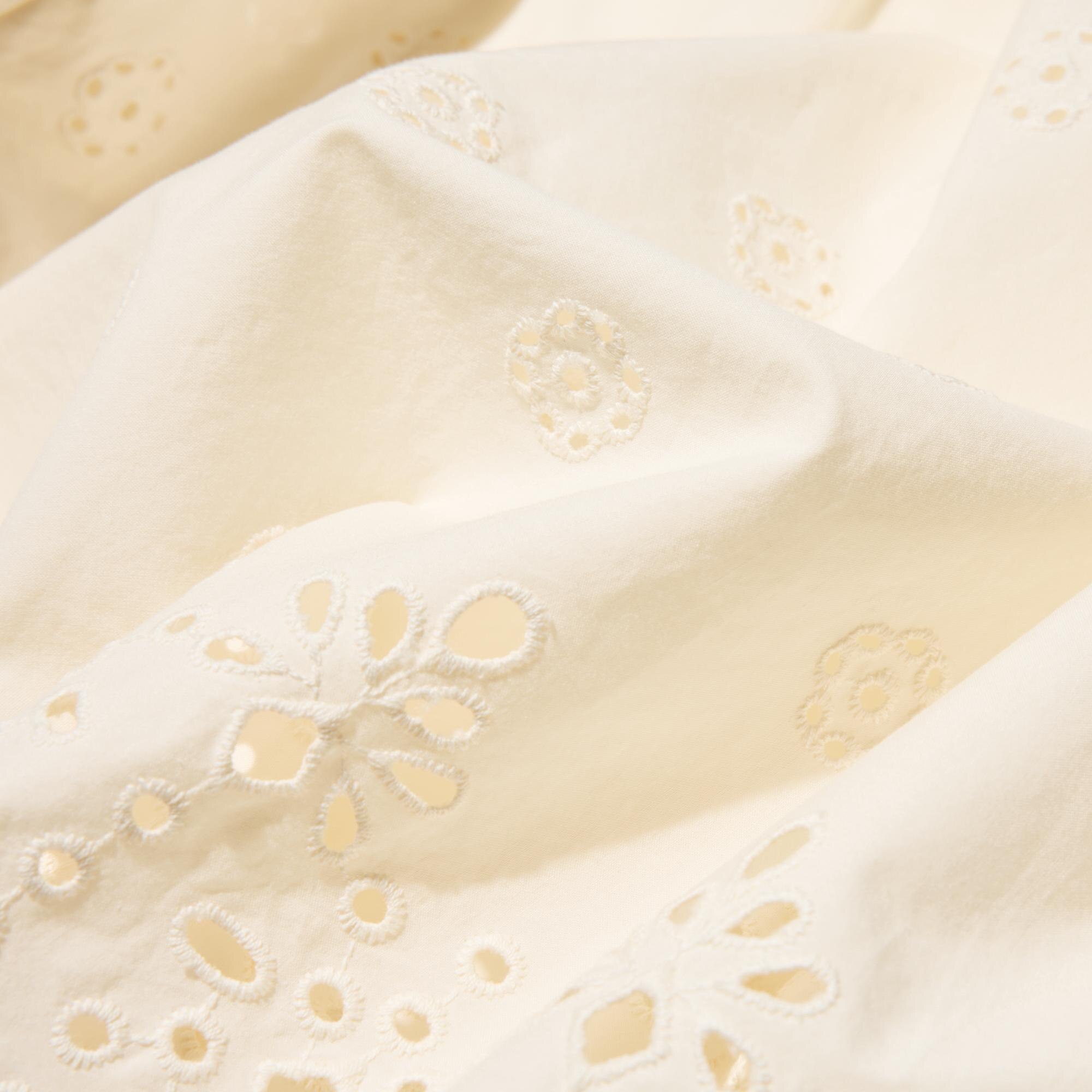 Women's Cotton Embroidery Blouse (Short Sleeve) | UNIQLO LU