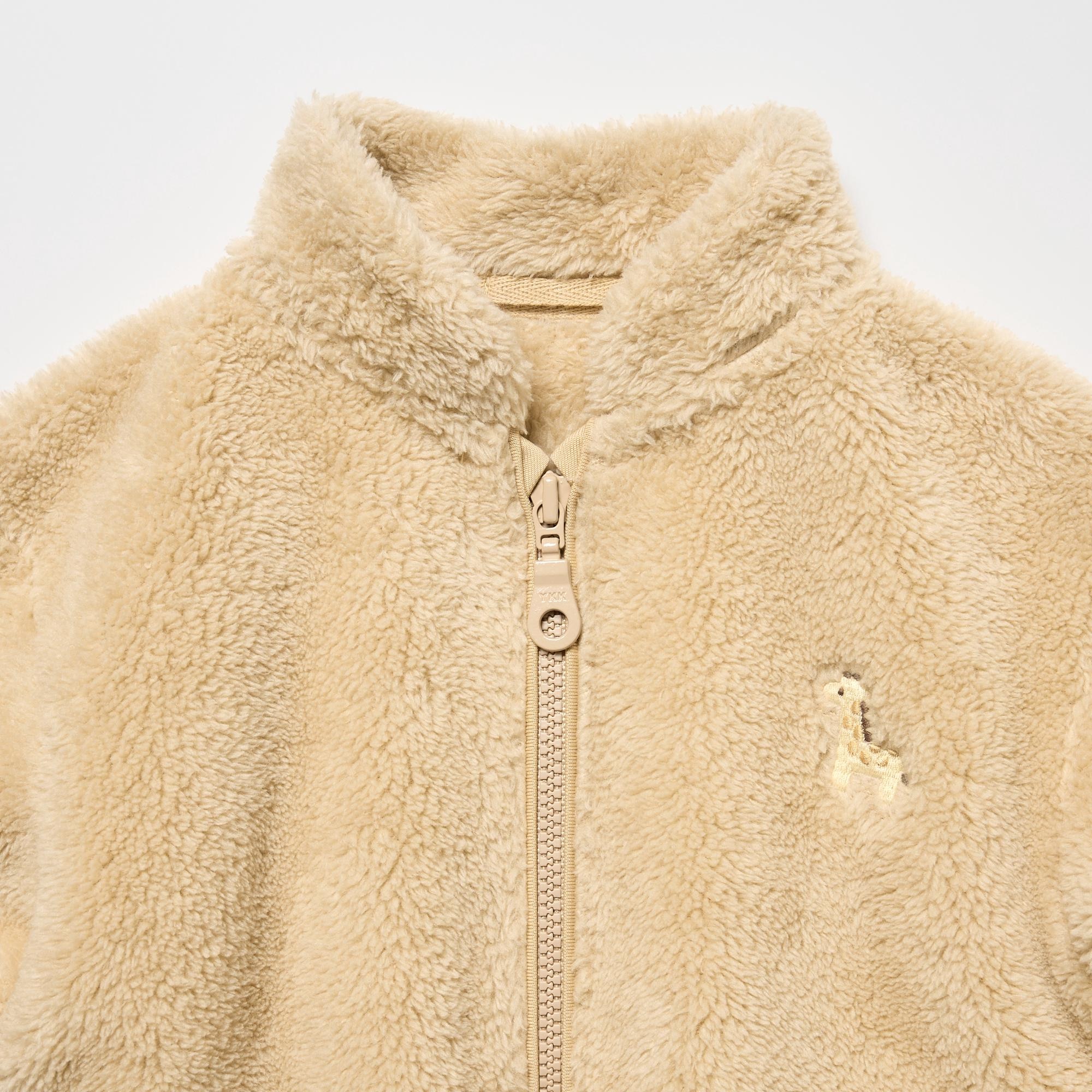 Babies' Toddler Fluffy Fleece Full-Zip Jacket | UNIQLO PT