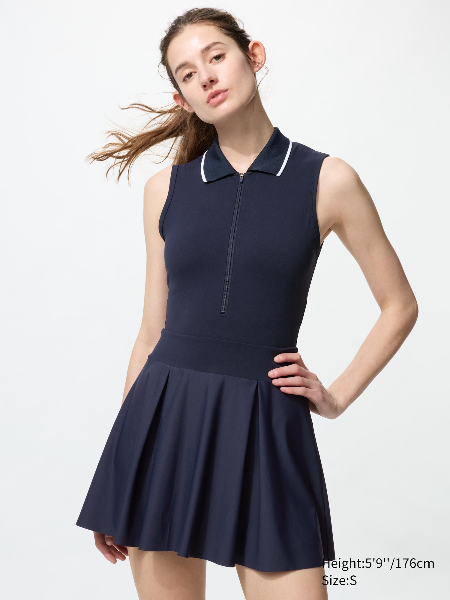 Women's AIRism Soft Polo Dress (Sleeveless) | UNIQLO AT