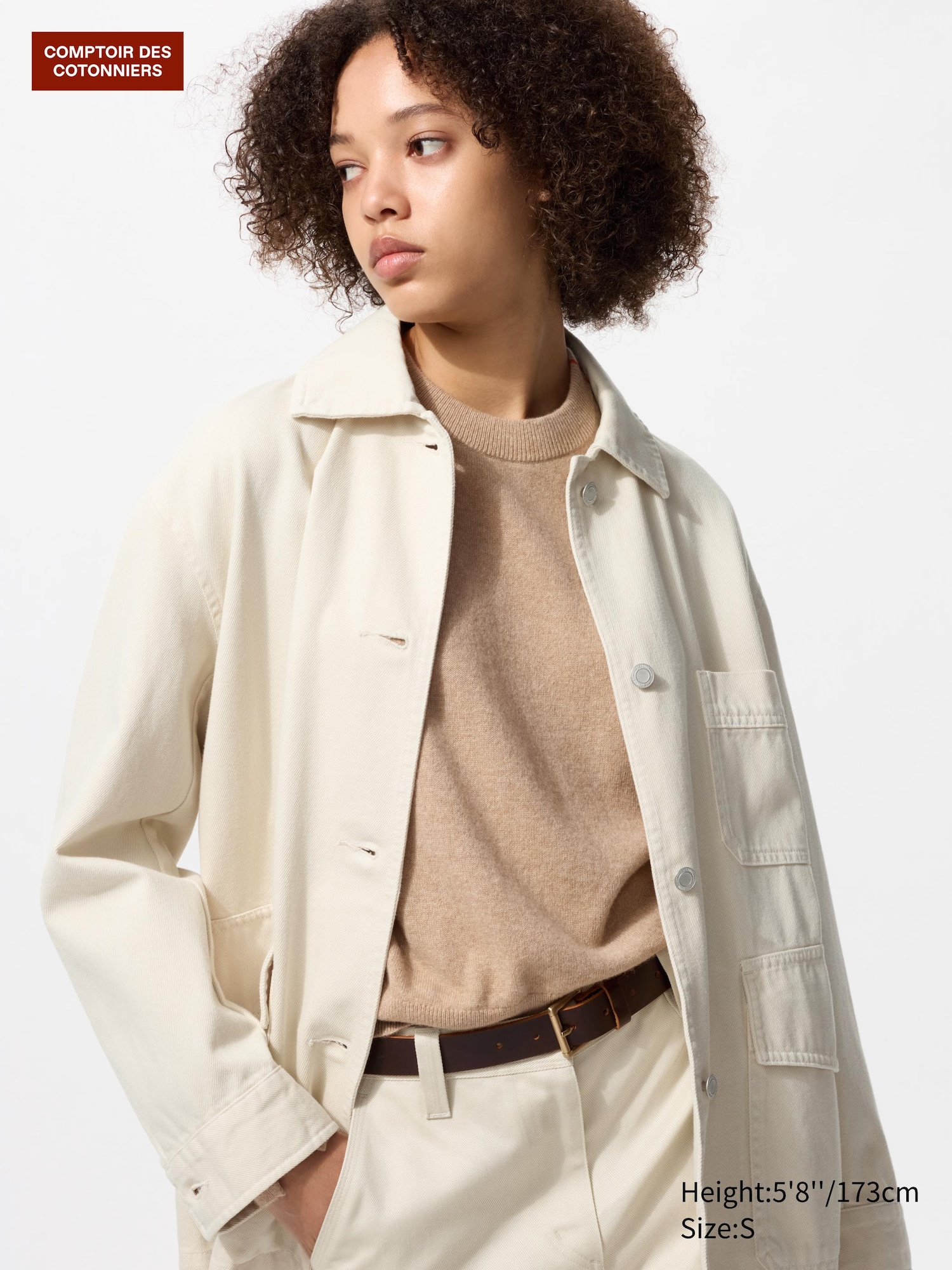 Women's Cotton Denim Oversized Jacket | UNIQLO DE