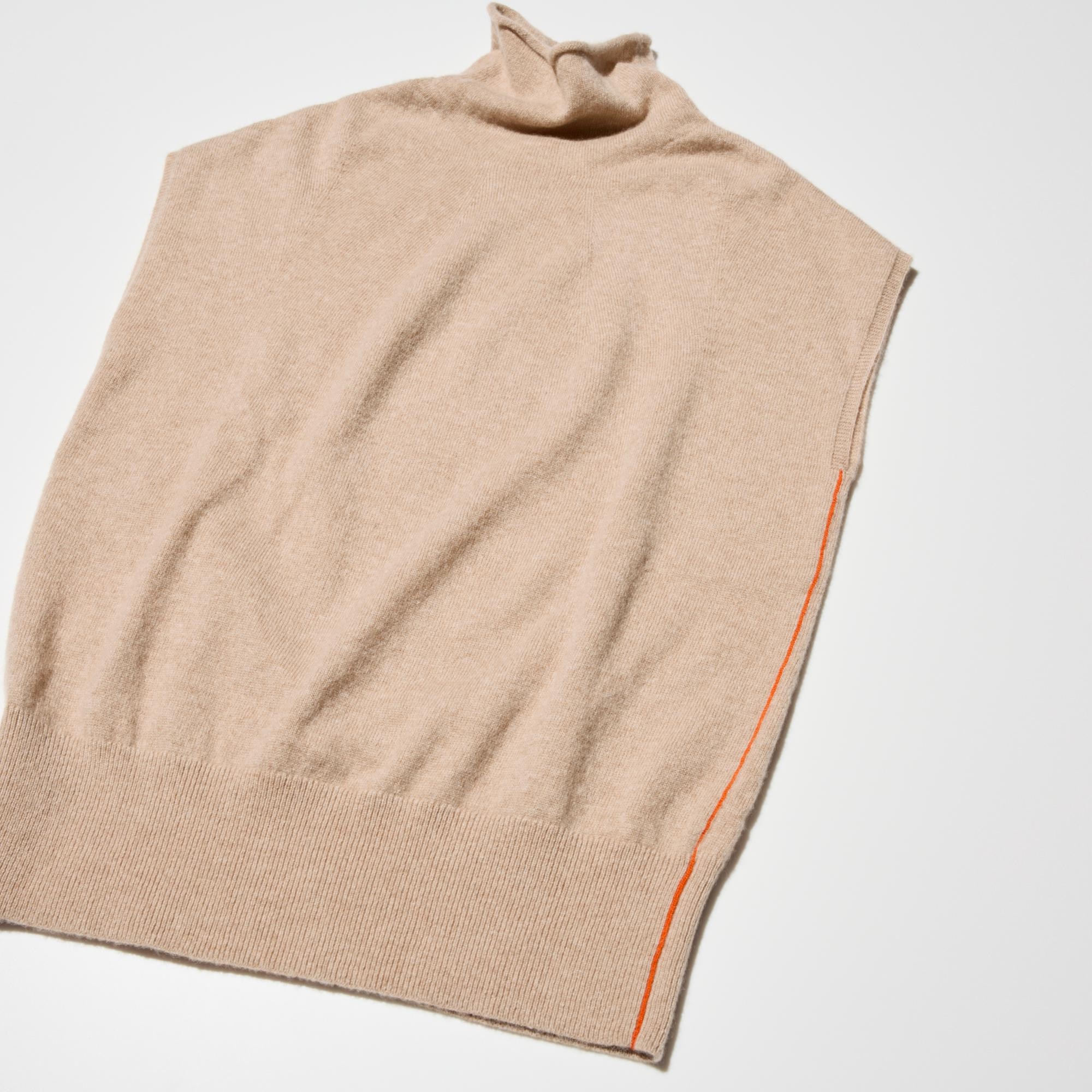 Col roulé 100% cachemire (Sans manches) pour Femme | UNIQLO FR