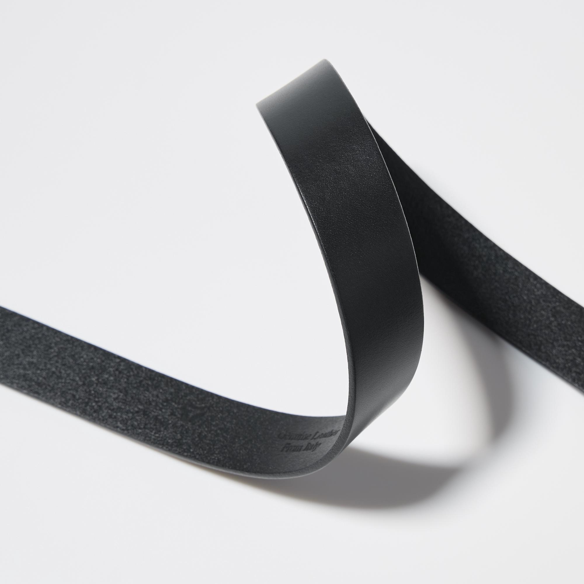 Men's Italian Leather Slide Buckle Belt | UNIQLO AT