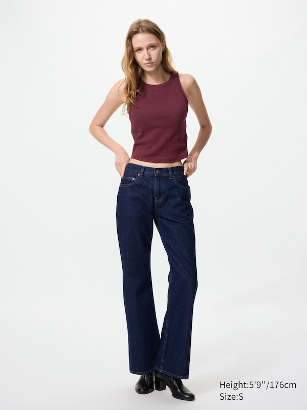 Women's Ribbed Cropped Bra Top | UNIQLO LU