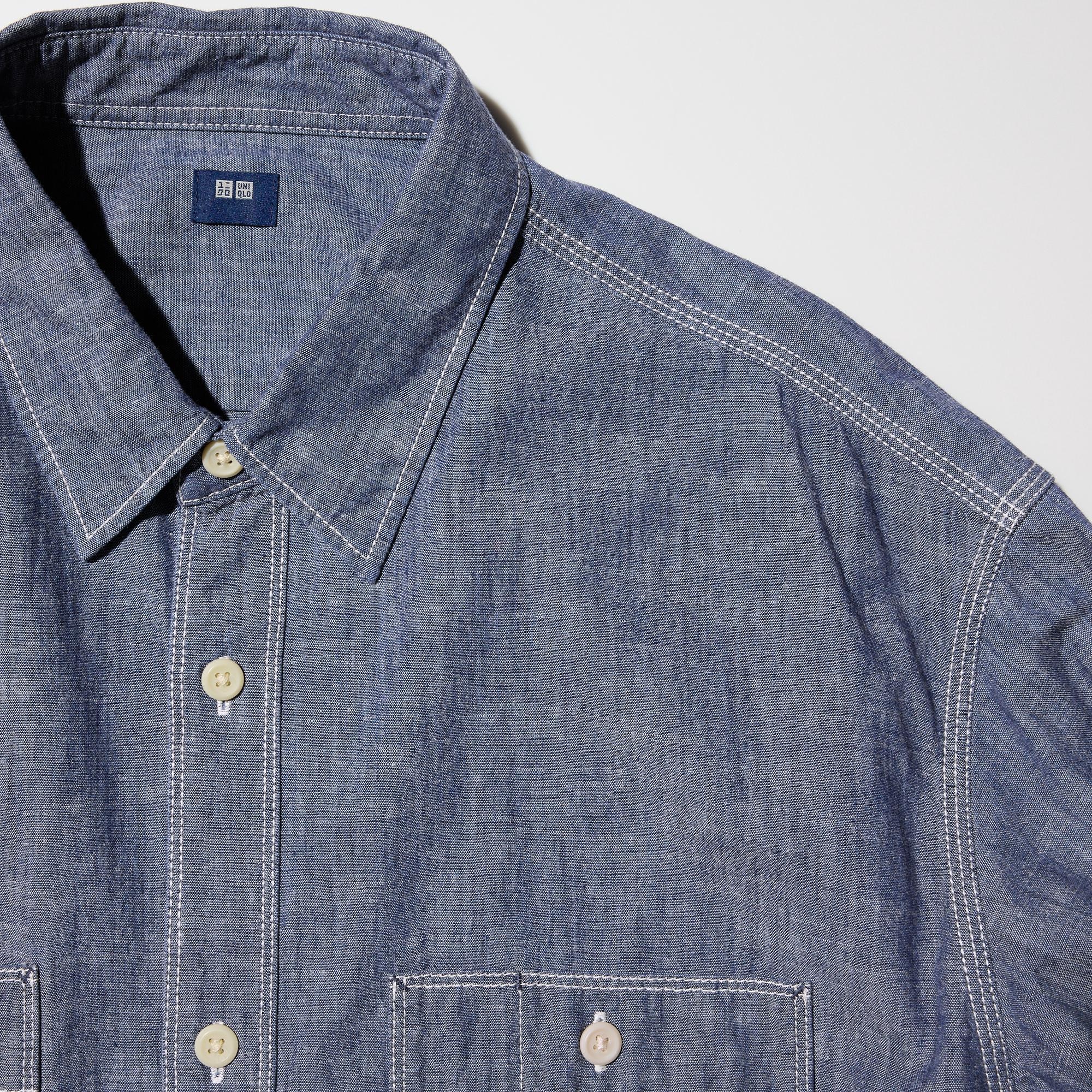 Men's Chambray Overshirt | UNIQLO SE