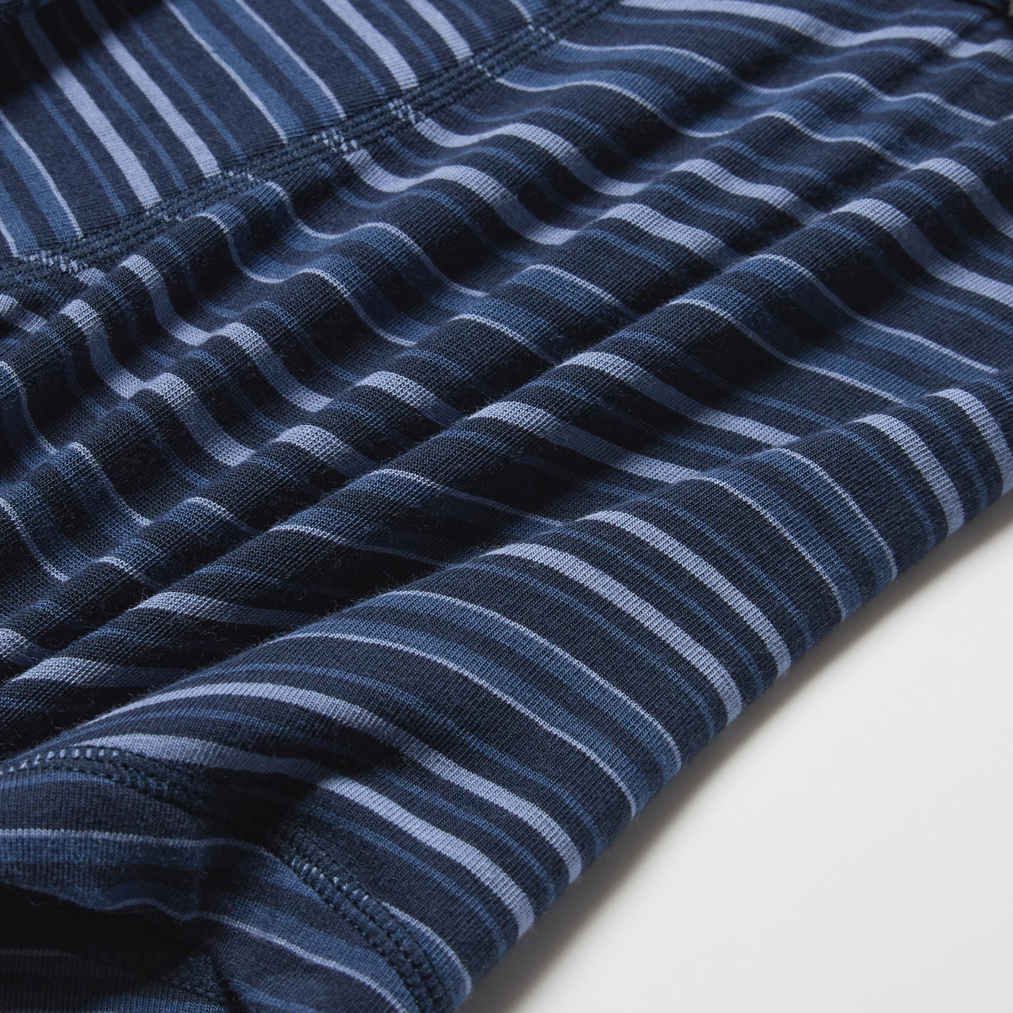 Men's Cotton Boxer Briefs (Low Rise, Striped) | UNIQLO LT