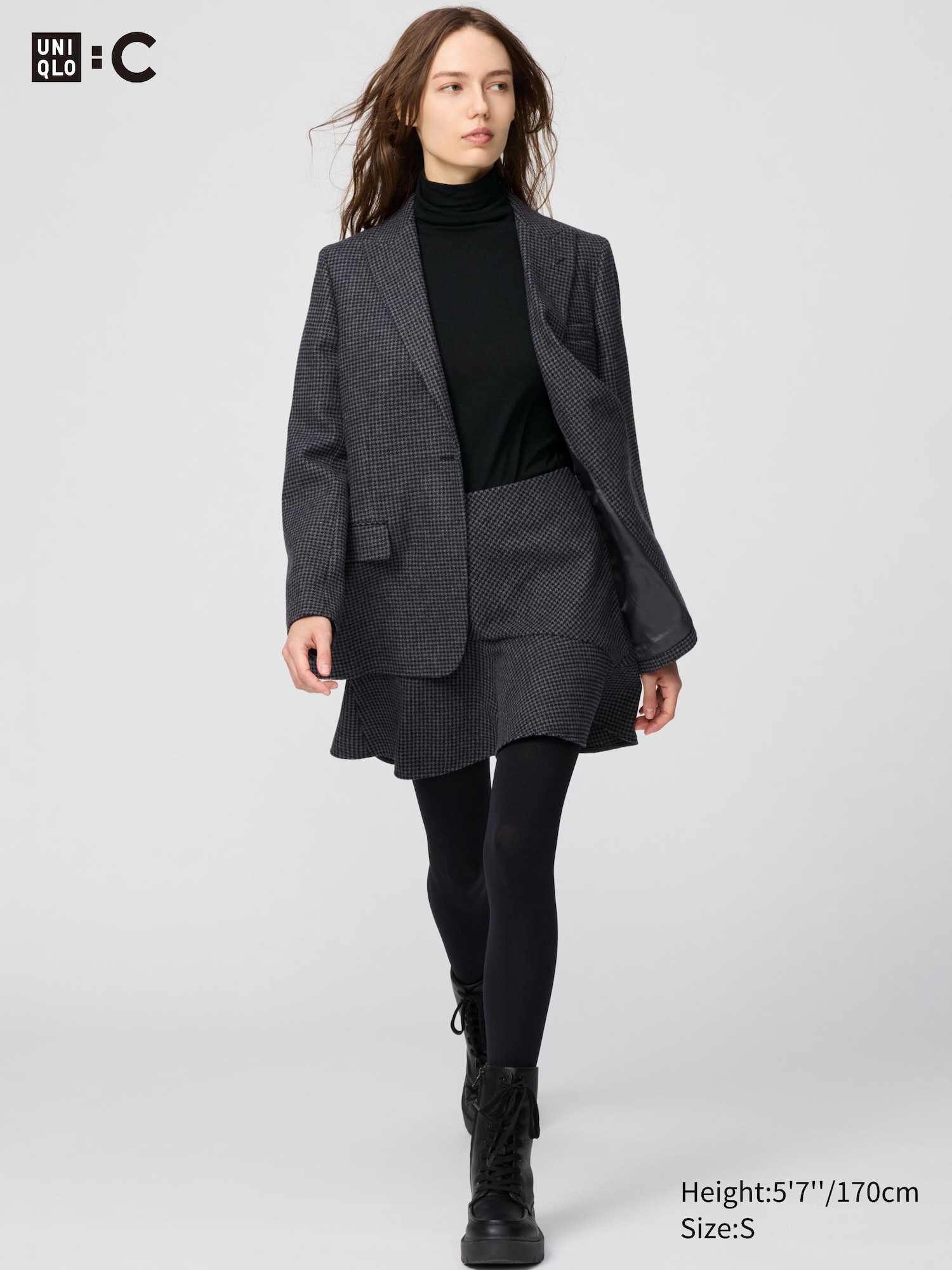 Jupe-short évasée (Carreaux) pour Femme | UNIQLO FR