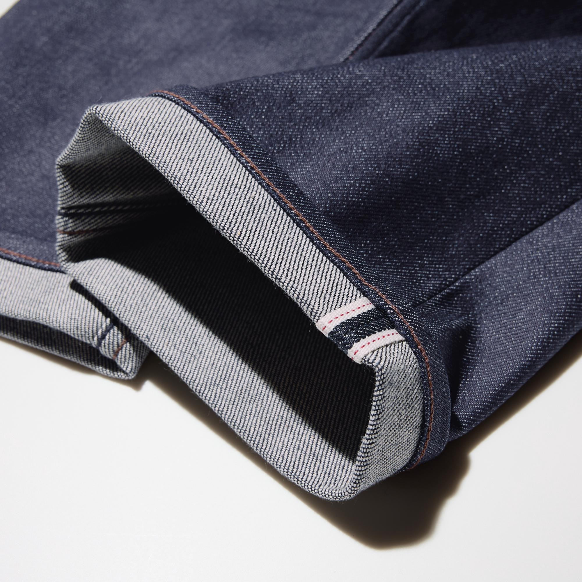 Men's Selvedge Slim Straight Jeans | UNIQLO FR