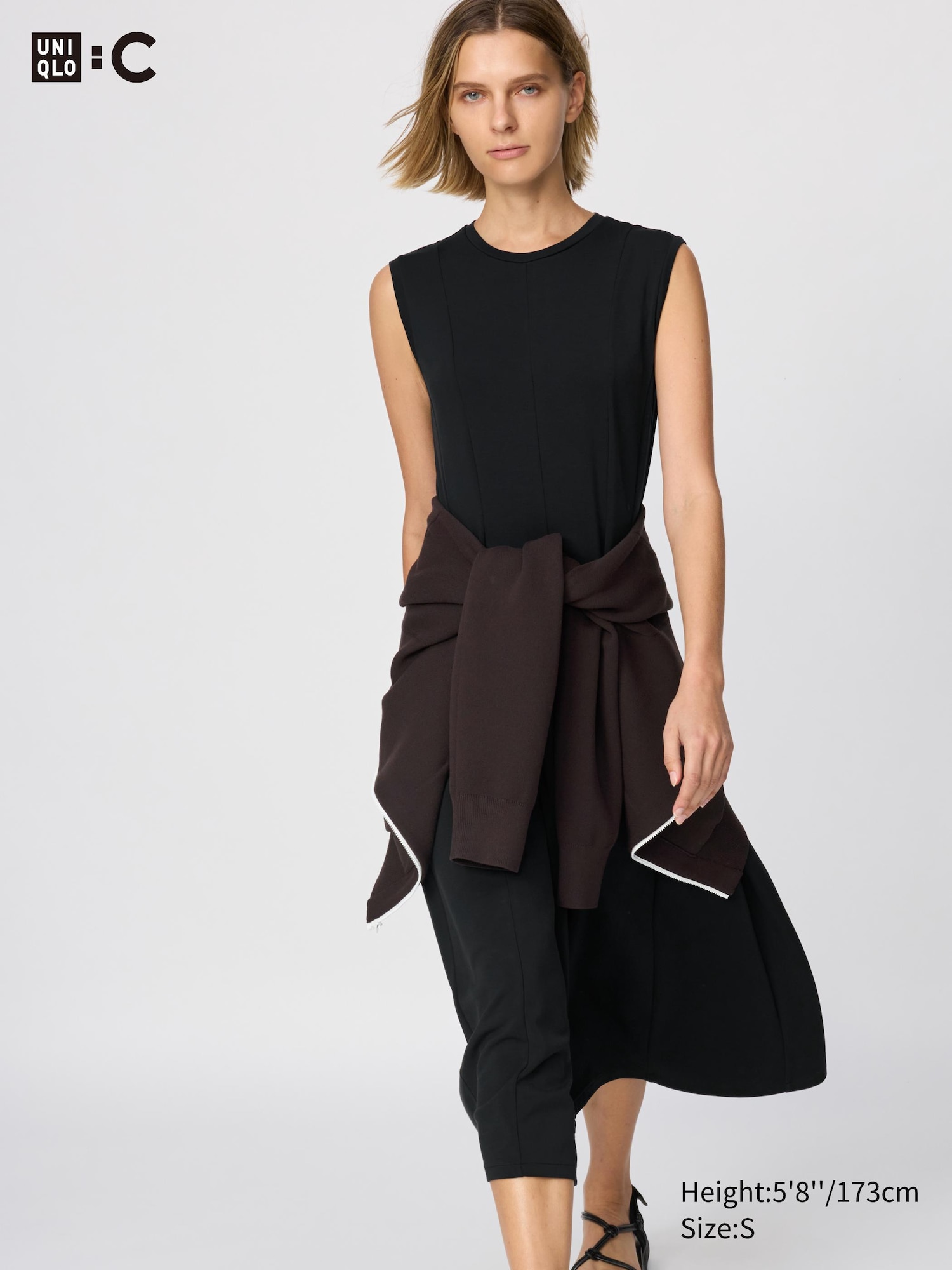 Women's Fit and Flare Dress (Sleeveless) | UNIQLO FI