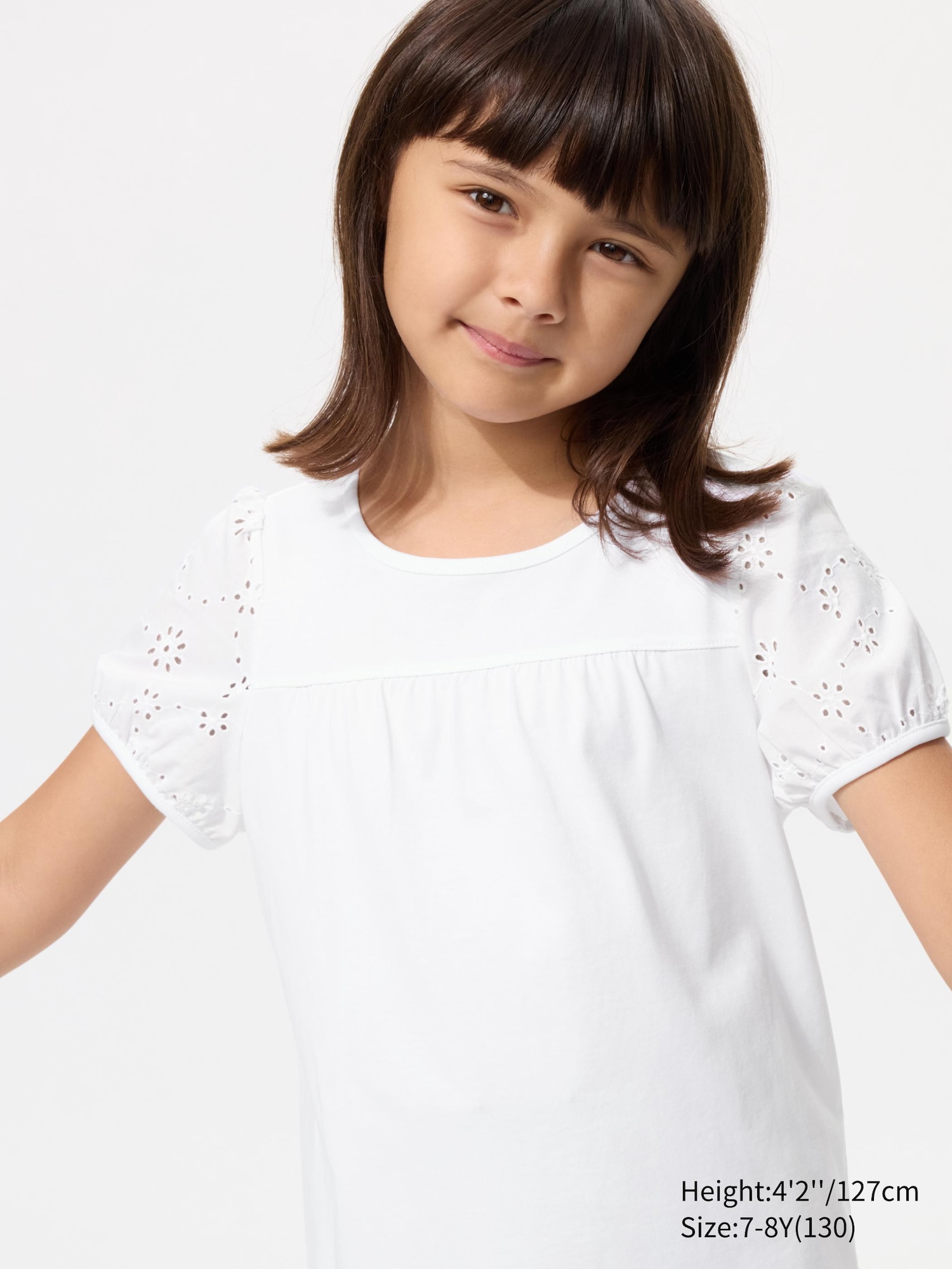 T-Shirt (Ballonärmel, Stickerei) für Kinder | UNIQLO DE