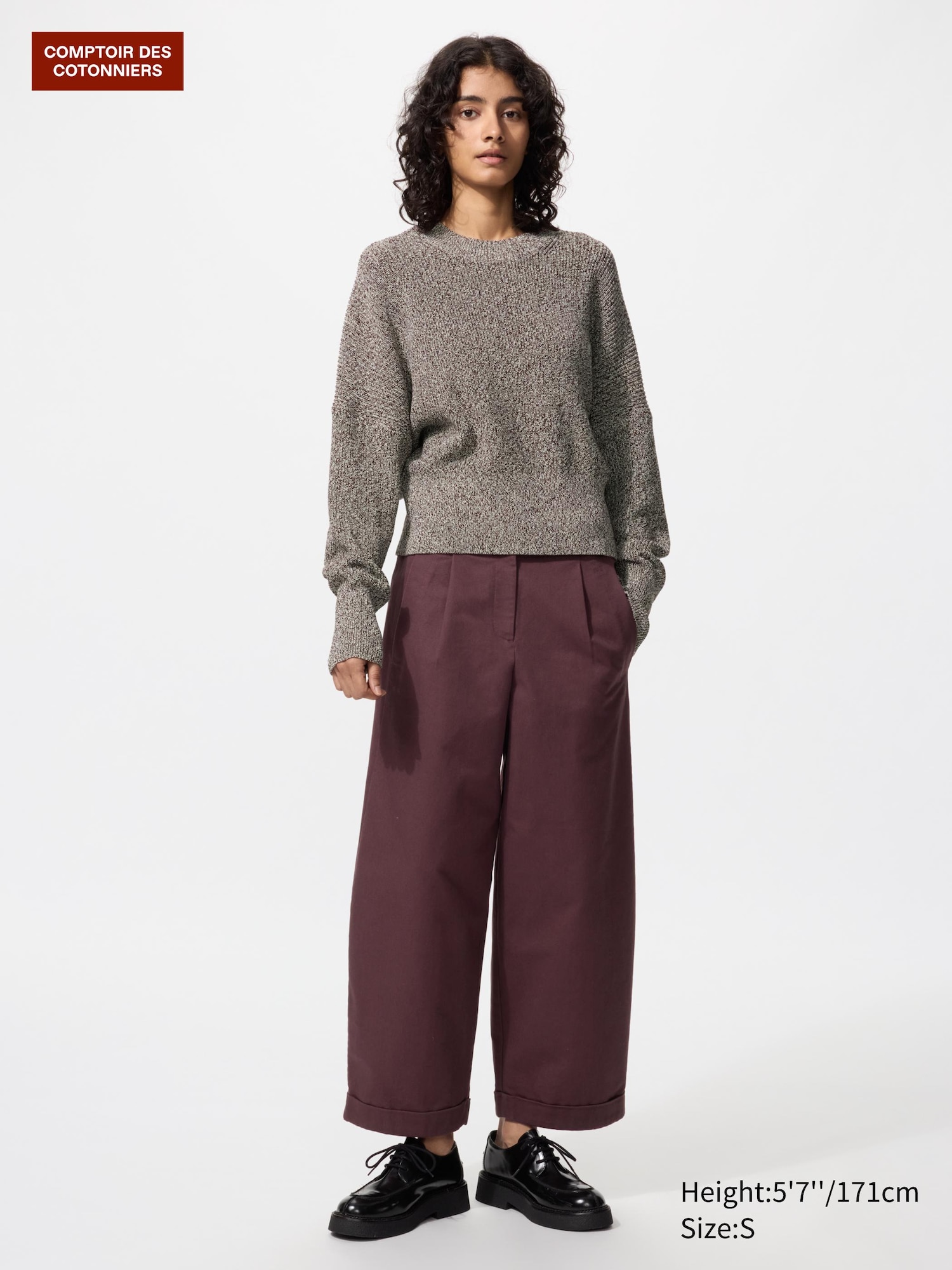 Women's Cotton Baggy Trousers | UNIQLO IE