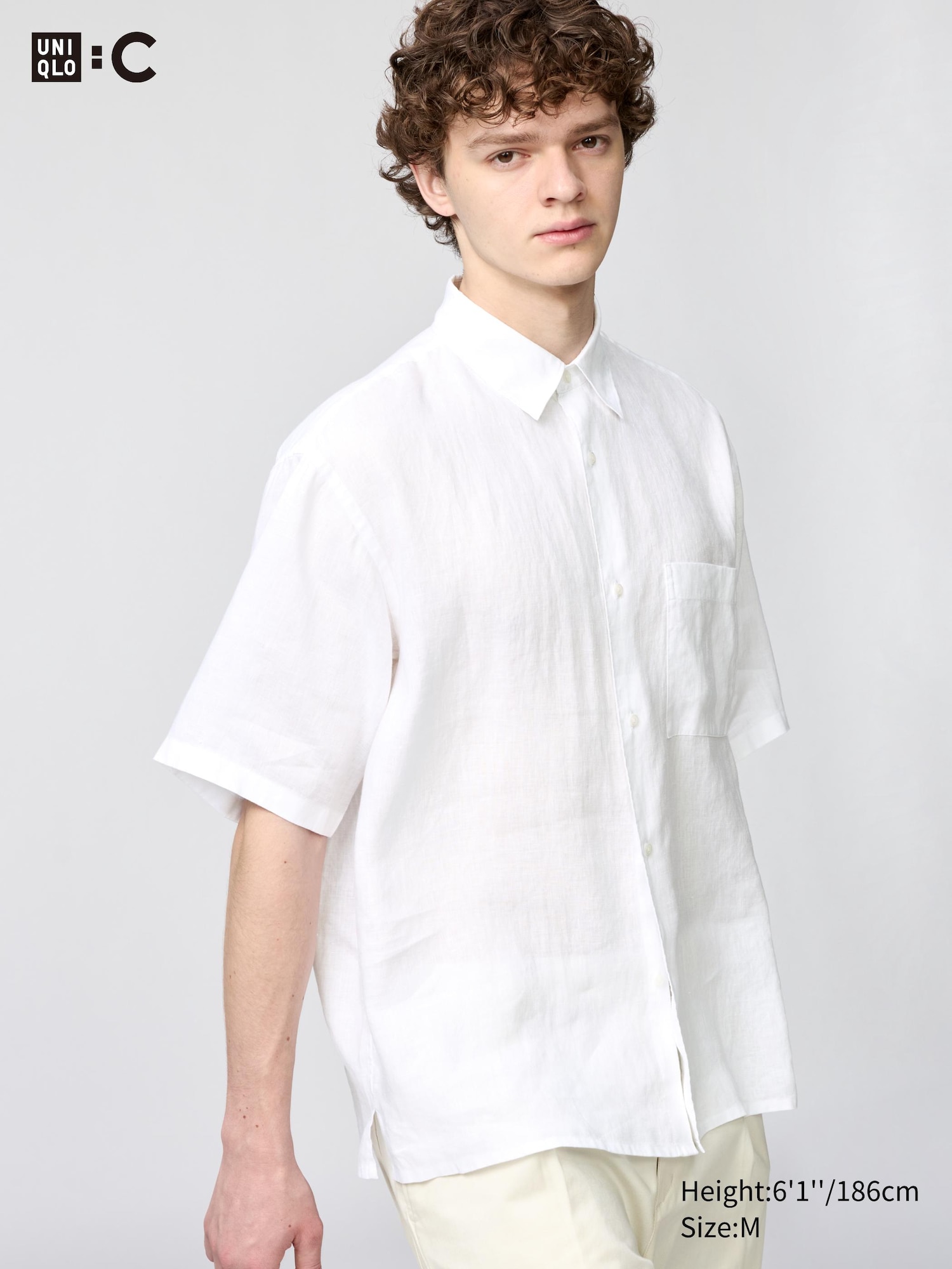 Camicia 100% Lino Premium Oversized da Uomo | UNIQLO IT