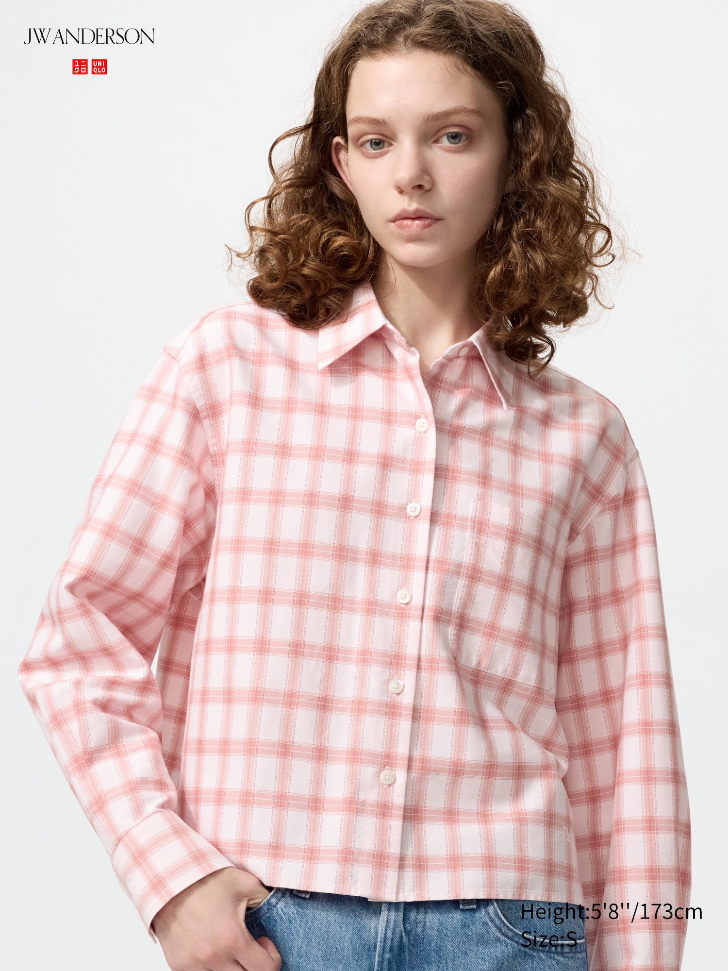 Unisex Oxford Boxy Shirt (Checked) | UNIQLO LV