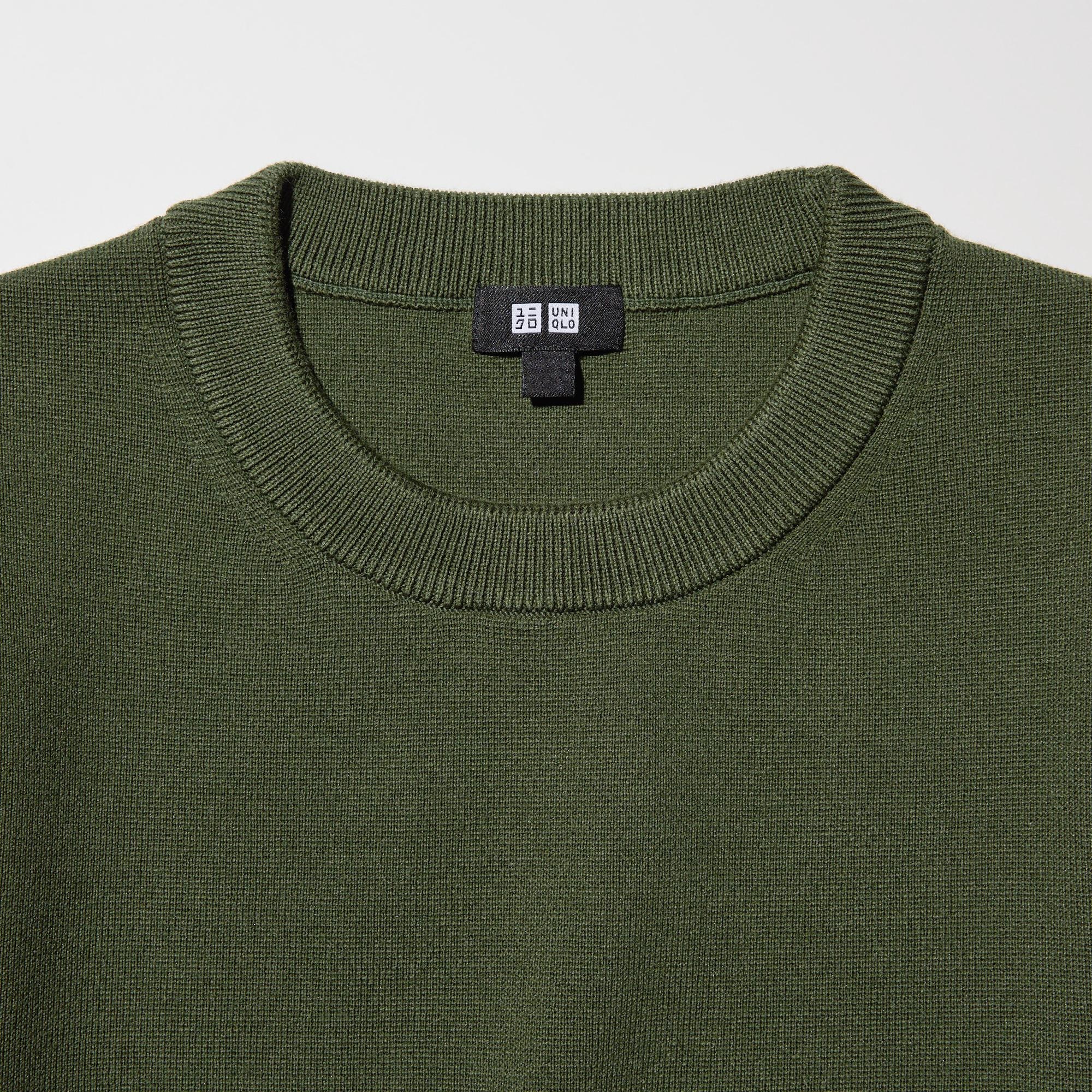 Men's Washable Milano Ribbed Crew Neck Jumper | UNIQLO SE