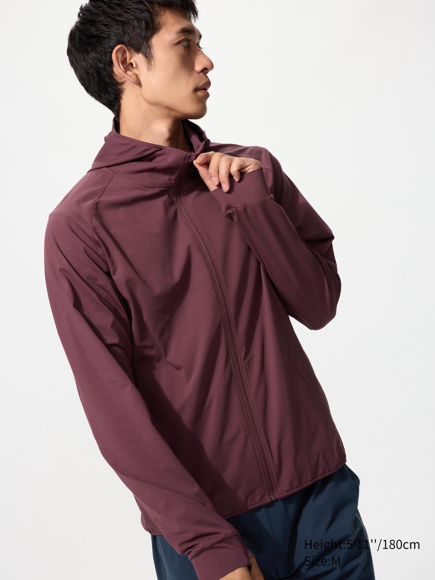Men's DRY-EX UV Protection Full-Zip Hoodie | UNIQLO FI