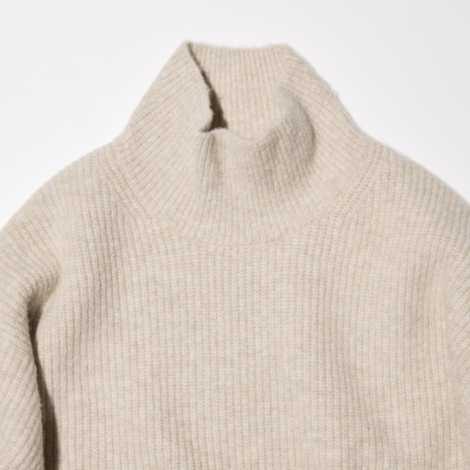Women's Soufflé Yarn High Neck Jumper | UNIQLO UK
