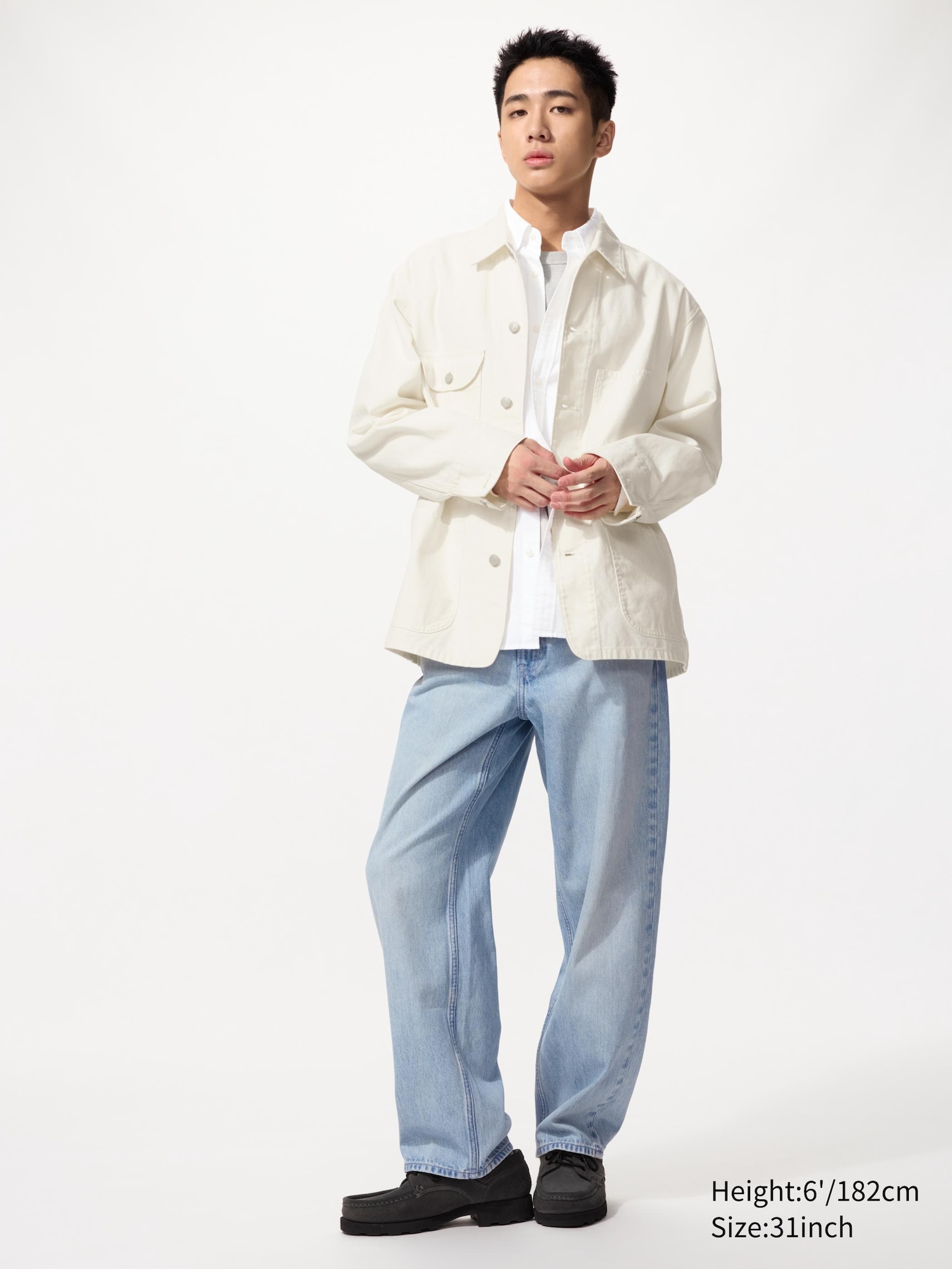 Men's Wide Straight Jeans | UNIQLO UK