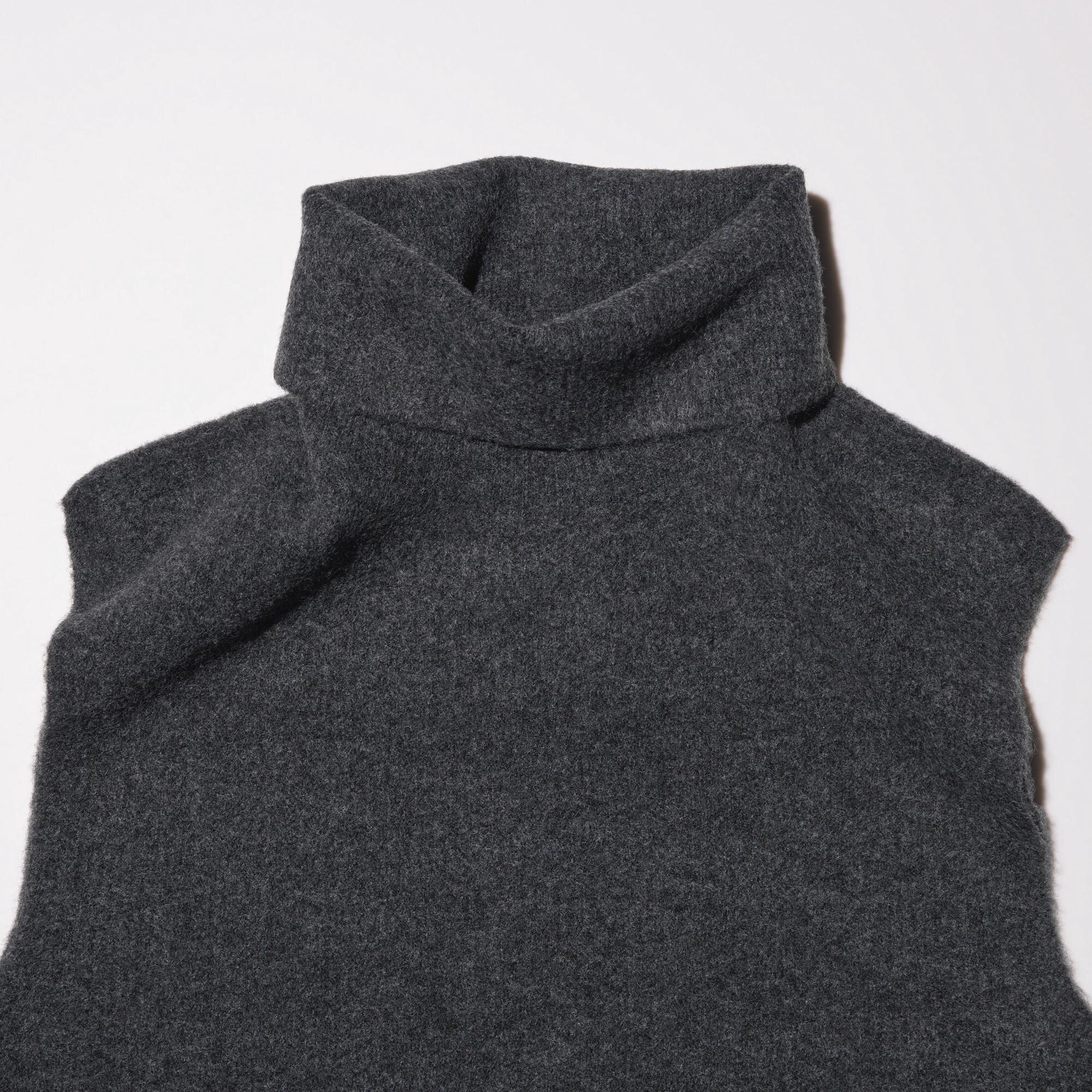 Women's 3D Knit Soufflé Yarn Turtleneck Vest | UNIQLO UK