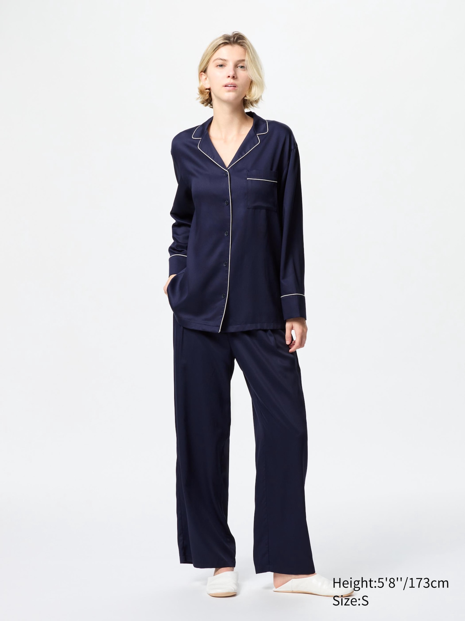 Women's Satin Pyjamas | UNIQLO UK