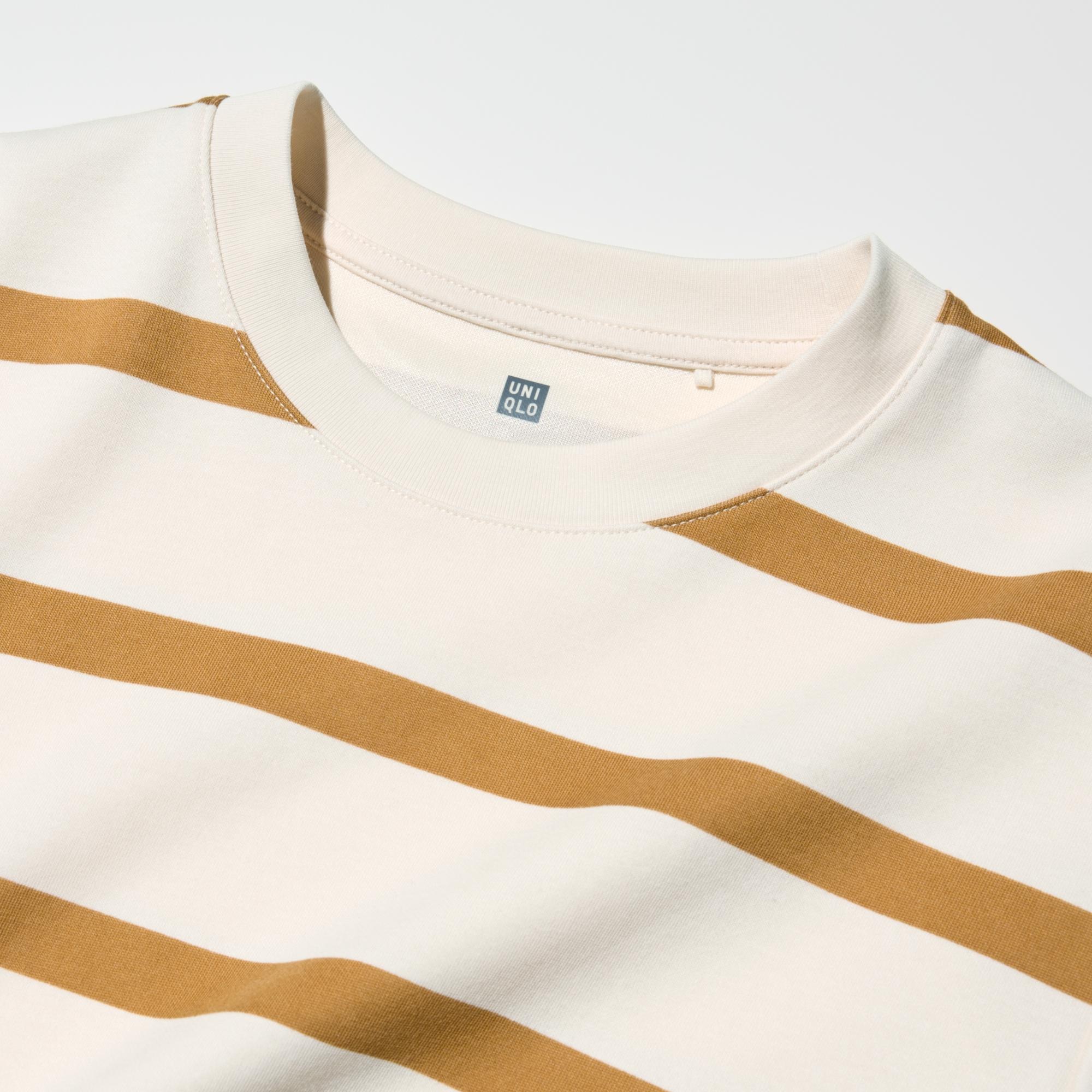 Kids' AIRism Cotton Crew Neck T-Shirt (Stripe) | UNIQLO UK