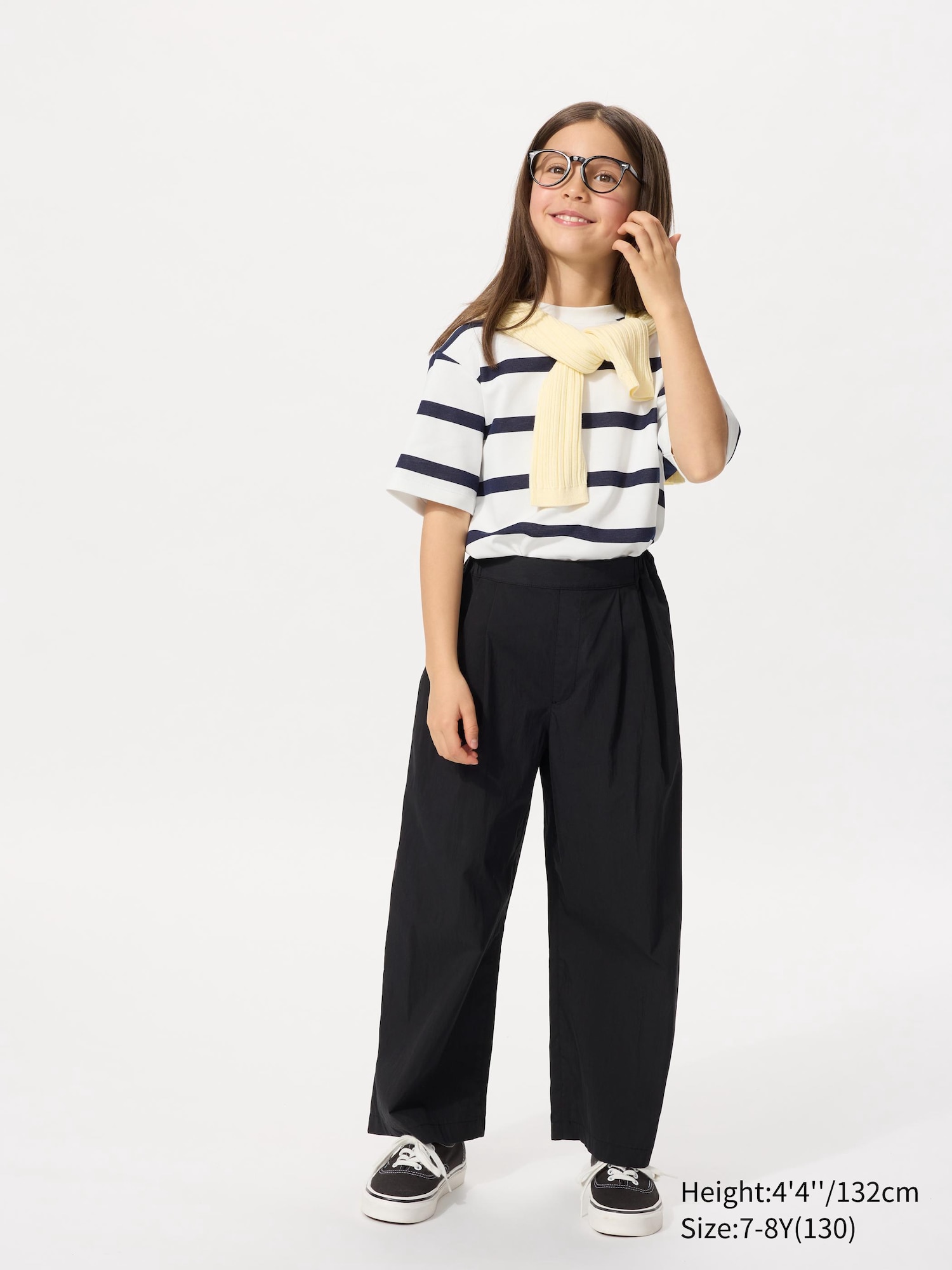 Kids' Pleated Wide Trousers | UNIQLO UK