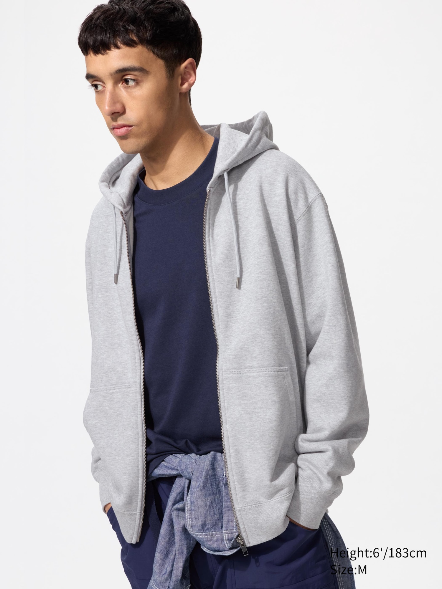 Men's Sweat Full-Zip Hoodie | UNIQLO UK